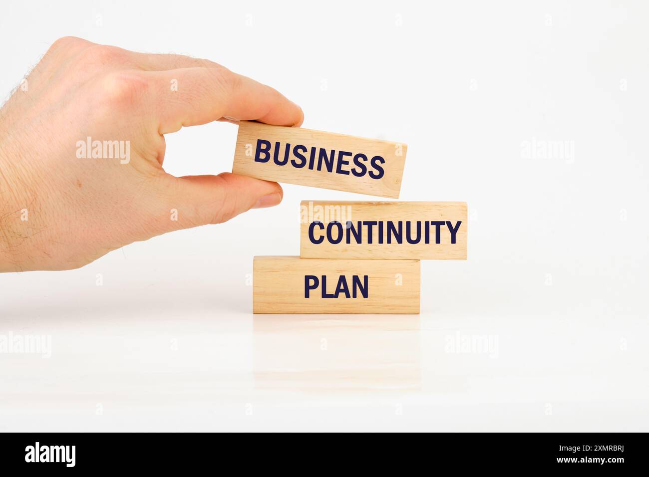 BCP Business continuity plan WRITTEN a phrase made of wooden blocks is ...