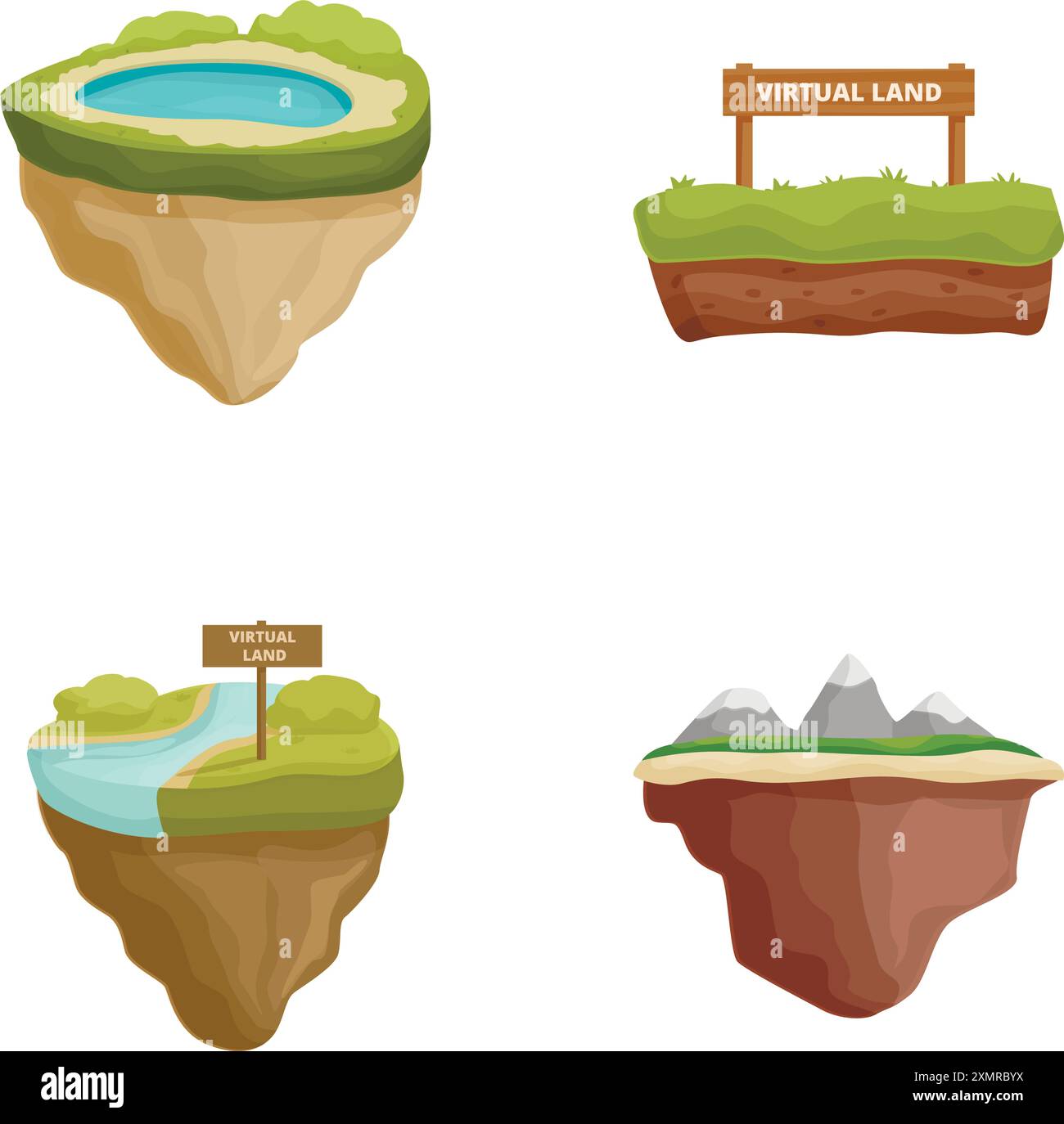 Creating whimsical and surreal floating virtual landscapes, digital ...