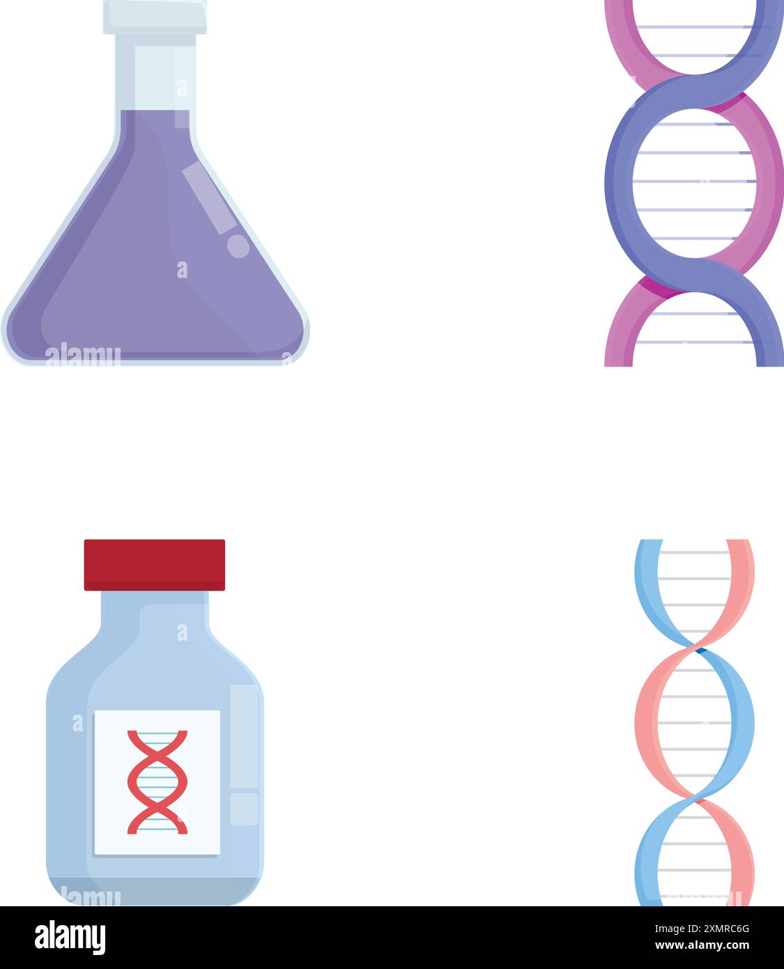 Collection of colorful vector icons representing laboratory and ...