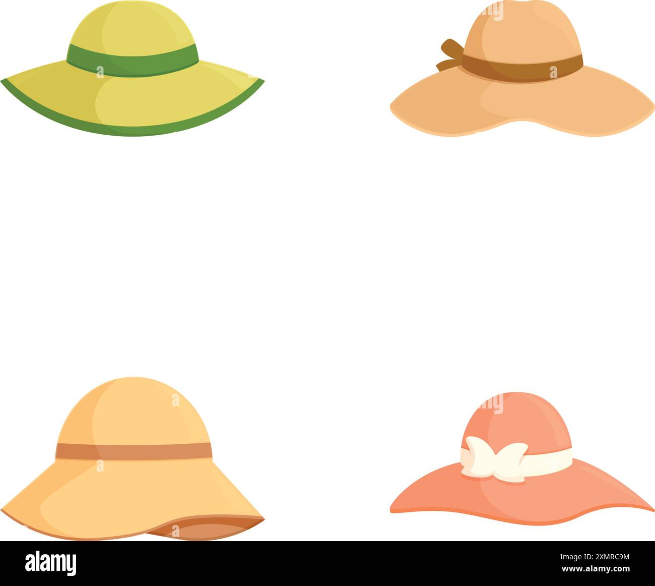 Collection of four colorful summer hats hi-res stock photography and ...