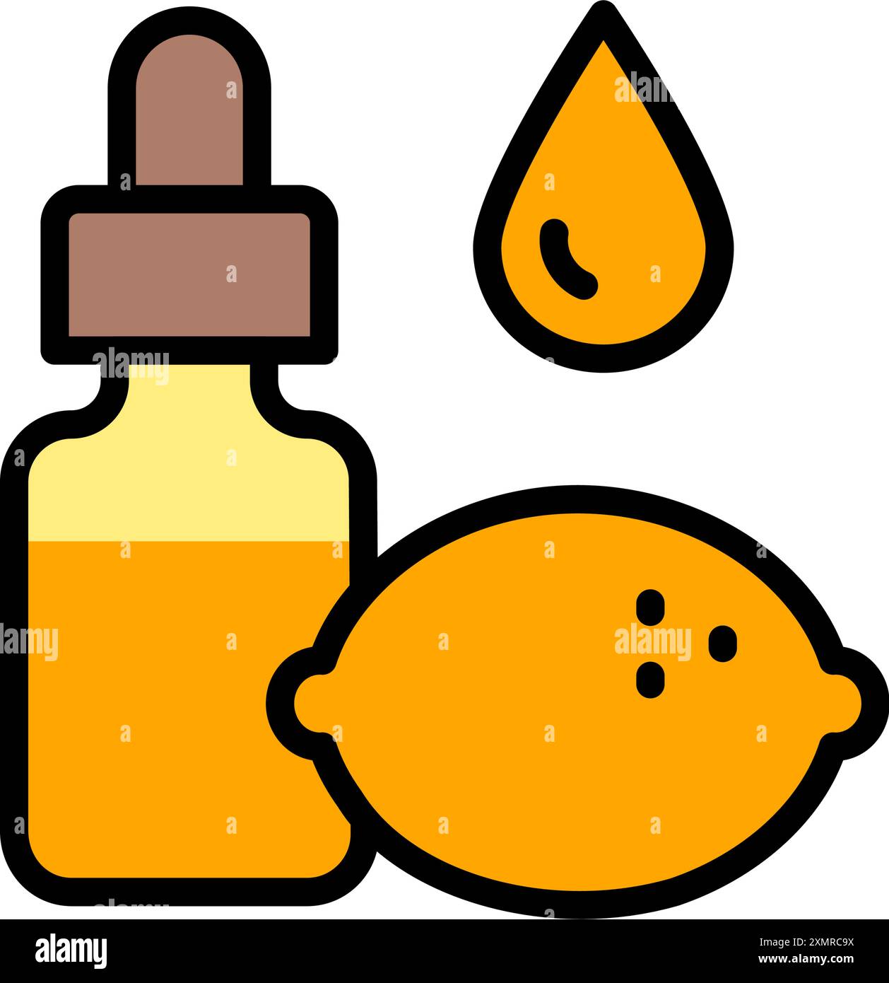 Citrus essential oil vitamin Stock Vector Images - Alamy
