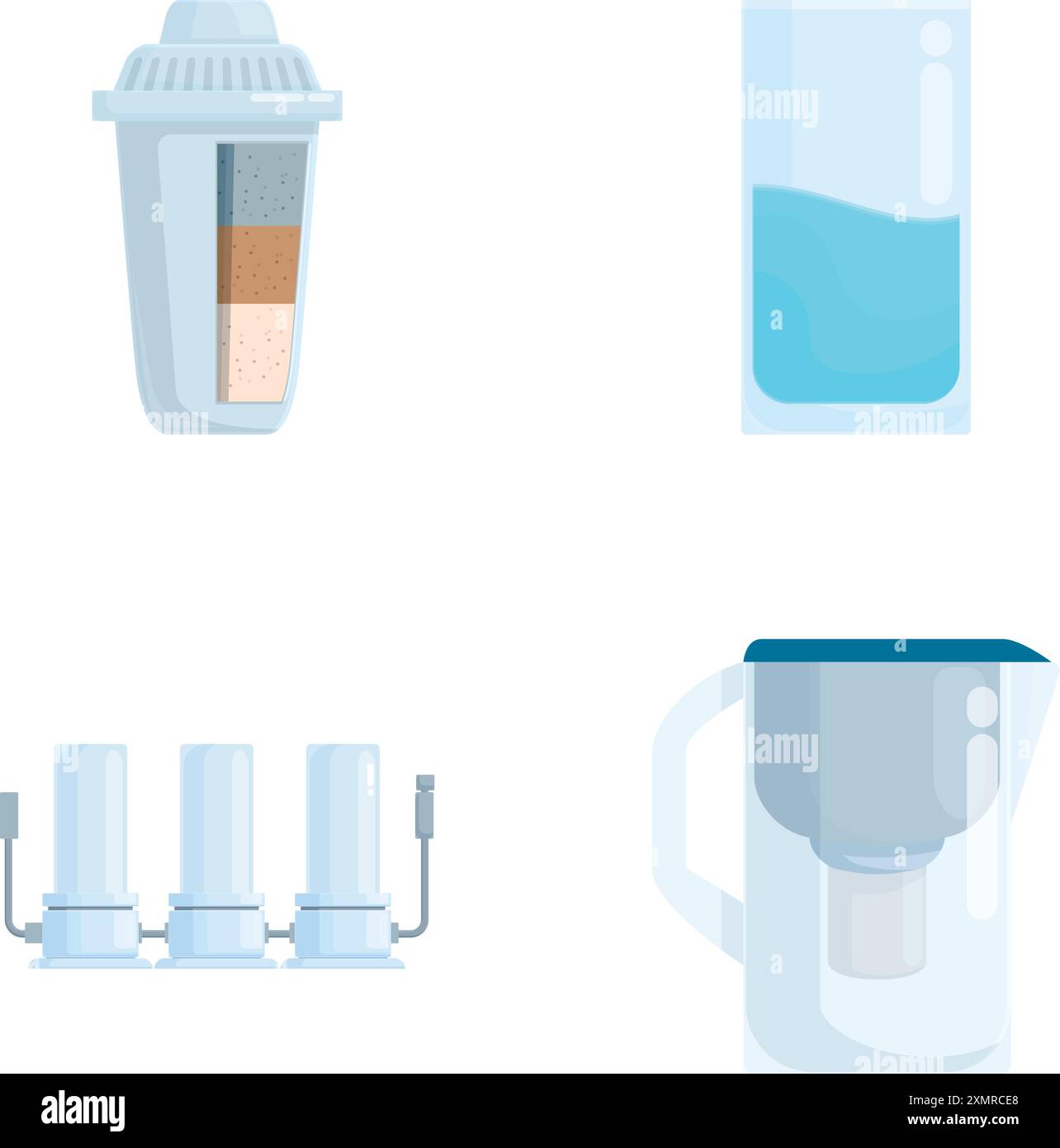 Illustrated icons of a water filter hi-res stock photography and images ...