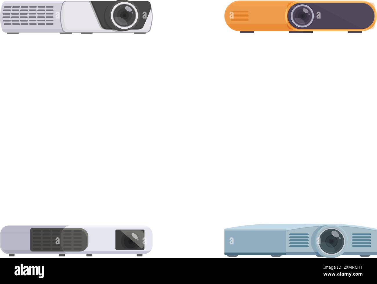 Collection of four vector illustrations showcasing different styles of ...