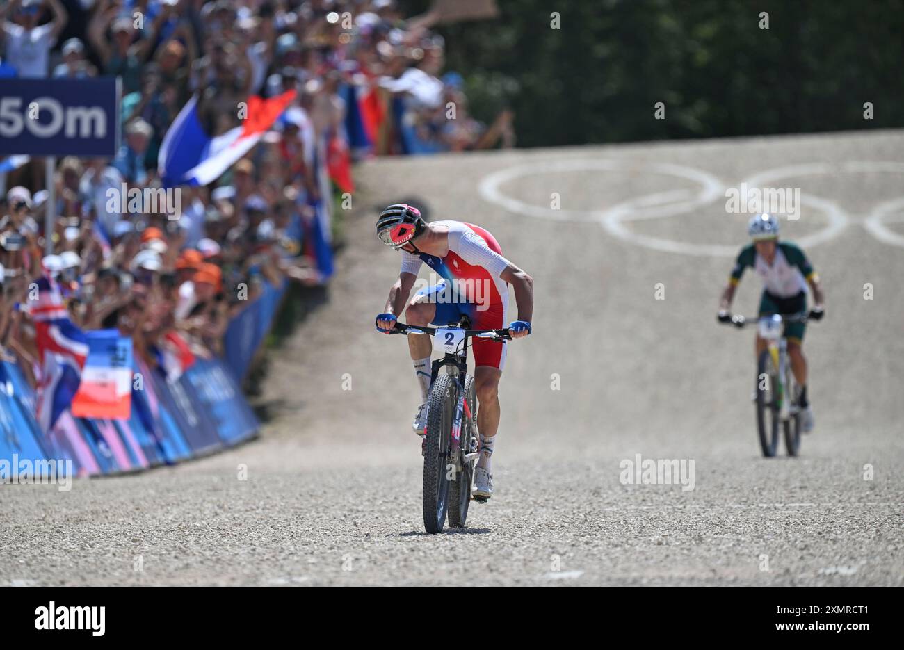 Paris, France. 29th July, 2024. Victor Koretzky (front) of France ...