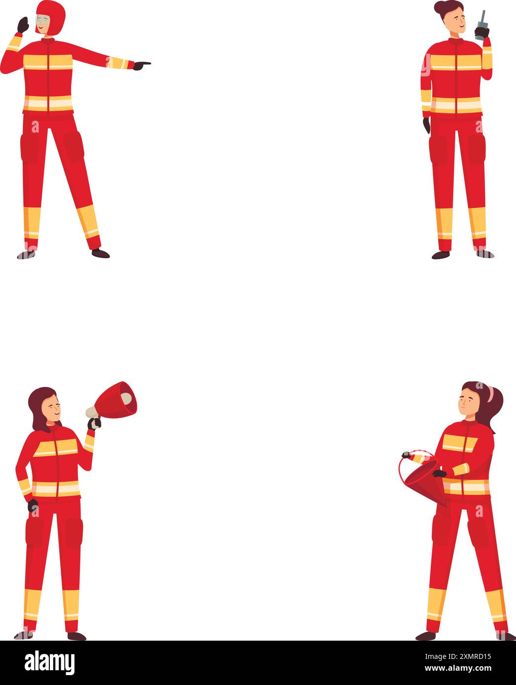 Communication fireman Stock Vector Images - Alamy
