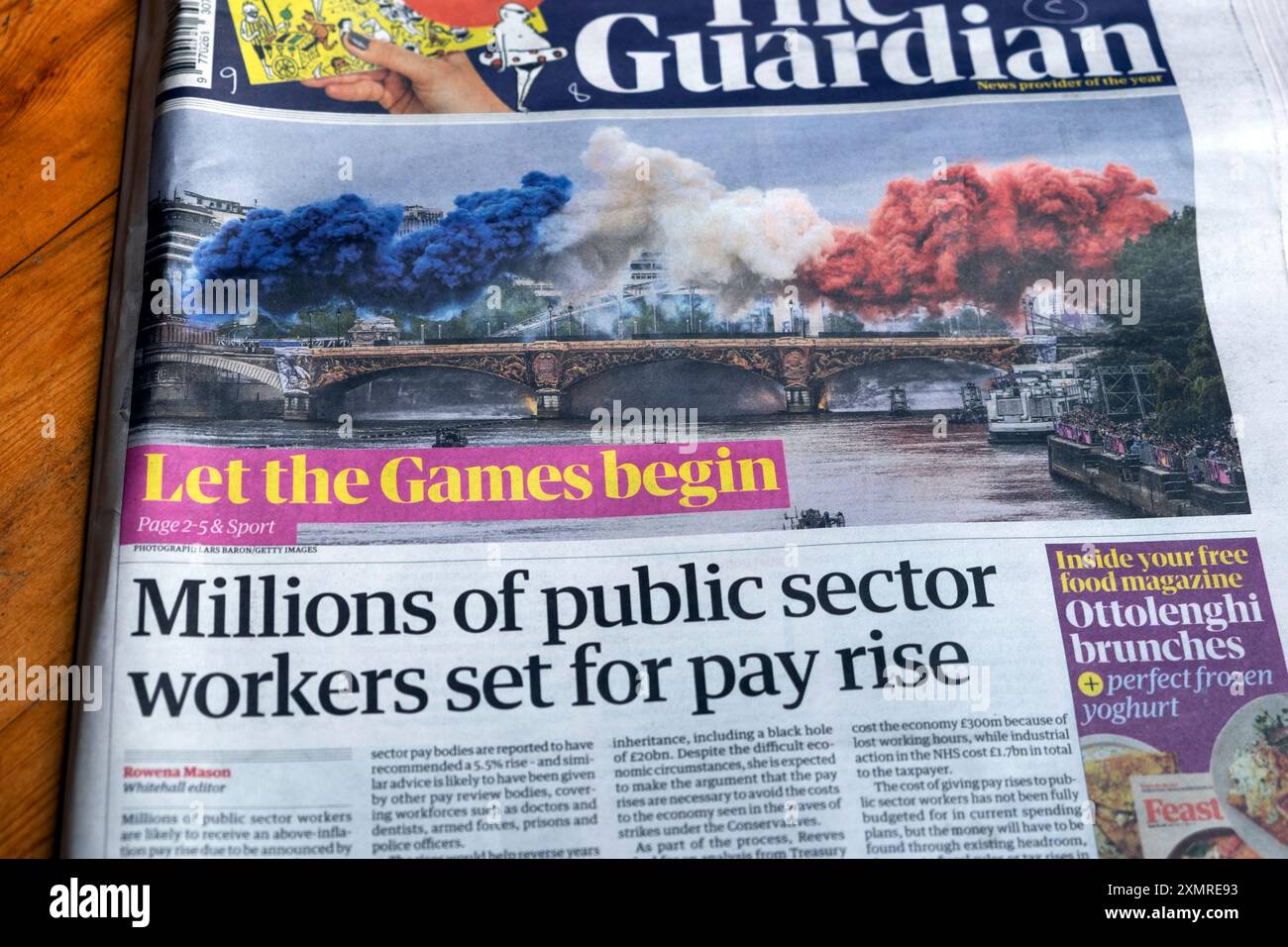 'Millions of public sector workers set for pay rise' Guardian newspaper ...