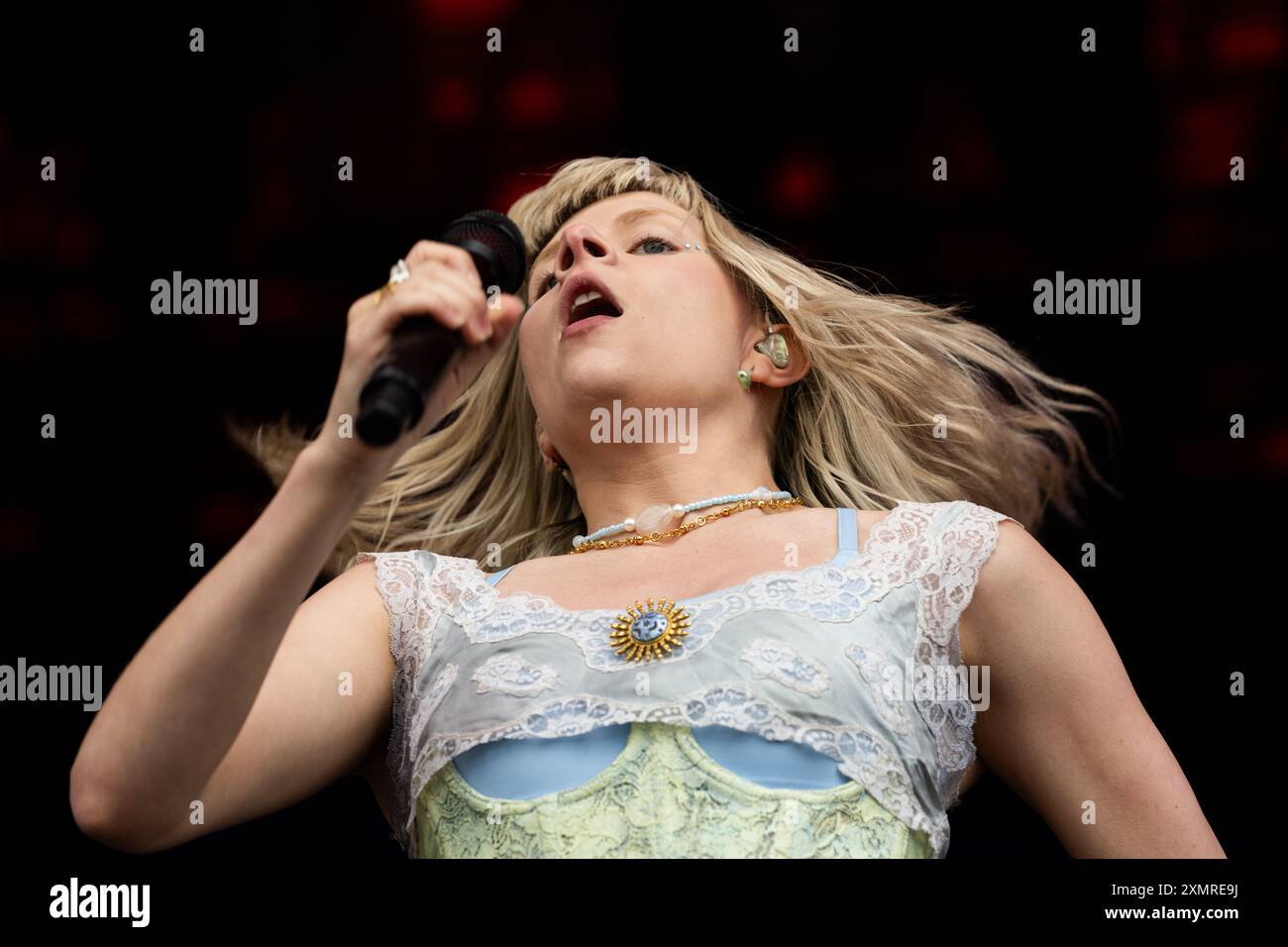 Aurora Performing at Roskilde Festival 2024 Stock Photo - Alamy