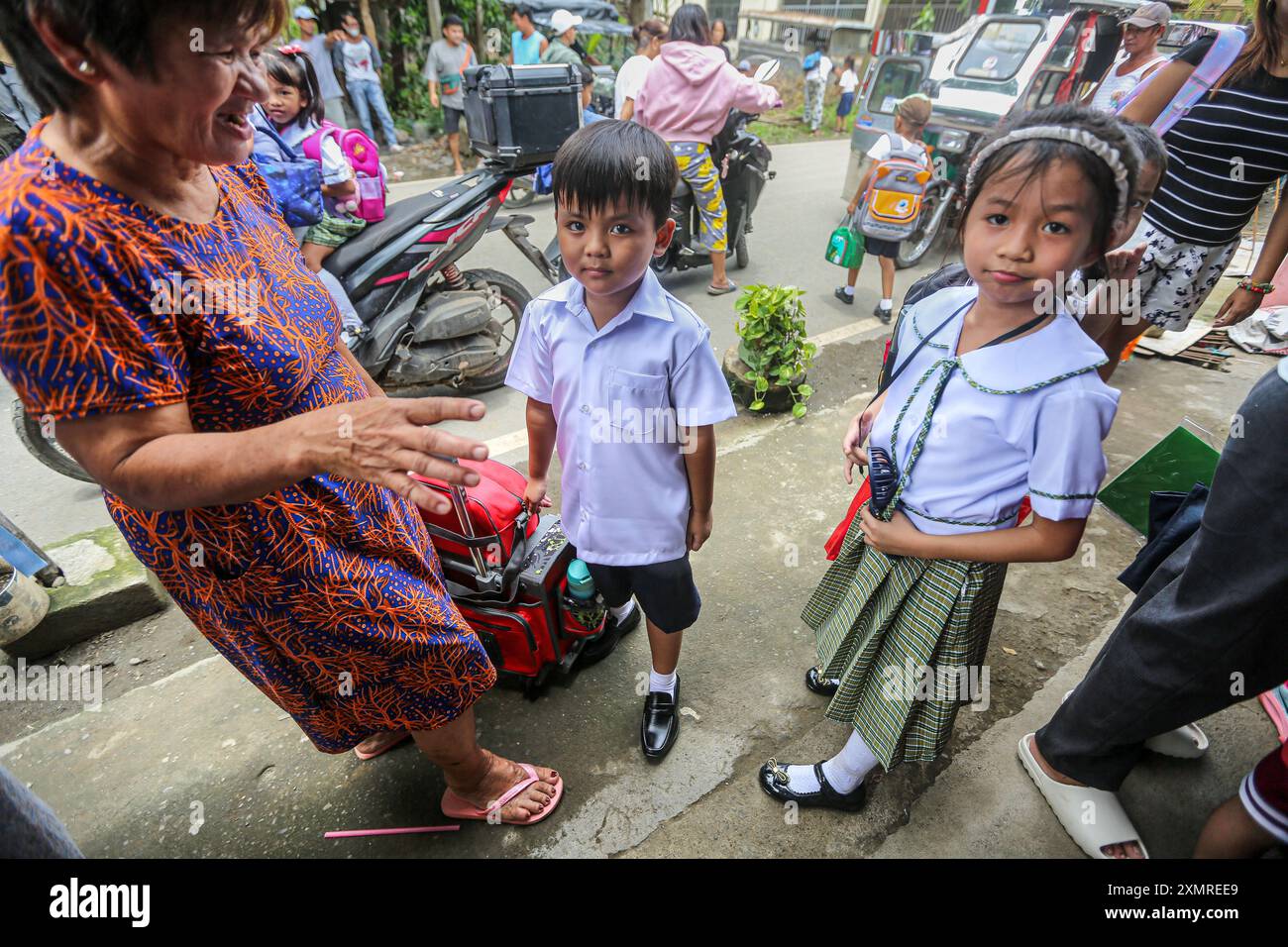 Laguna, Philippines. July 29,2024: Back to school for nearly 19.5 million Filipino students in ...