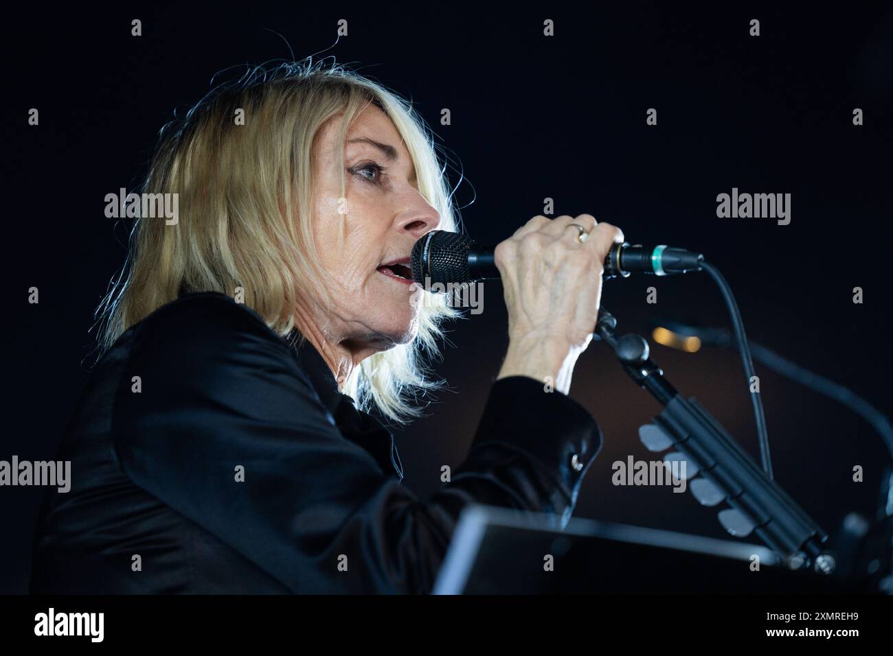 Kim Gordon from Sonic Youth Performing at Roskilde Festival 2024 Stock ...