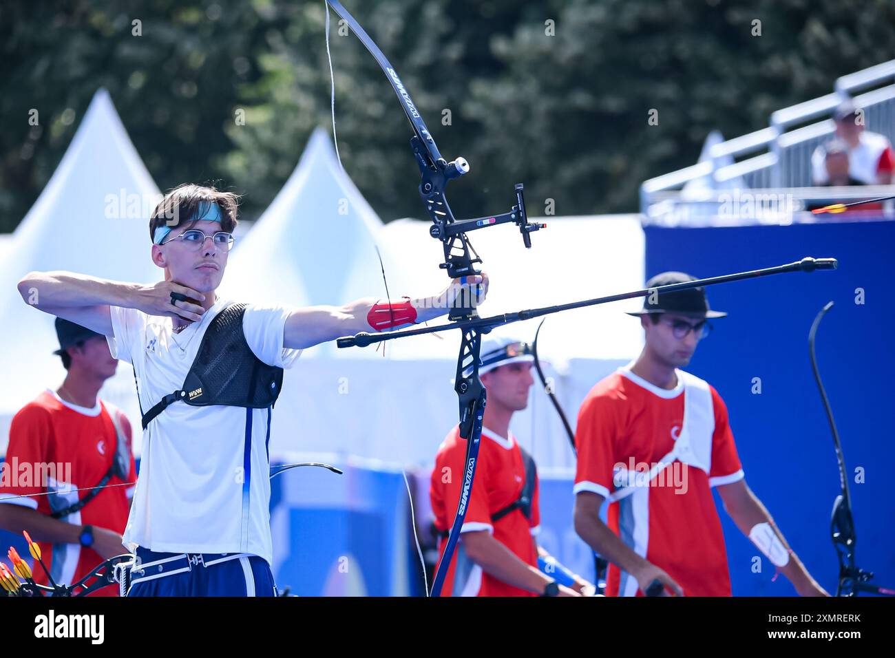 Paris, France. 29th July, 2024. Baptiste Addis (FRA), Archery, Men's ...