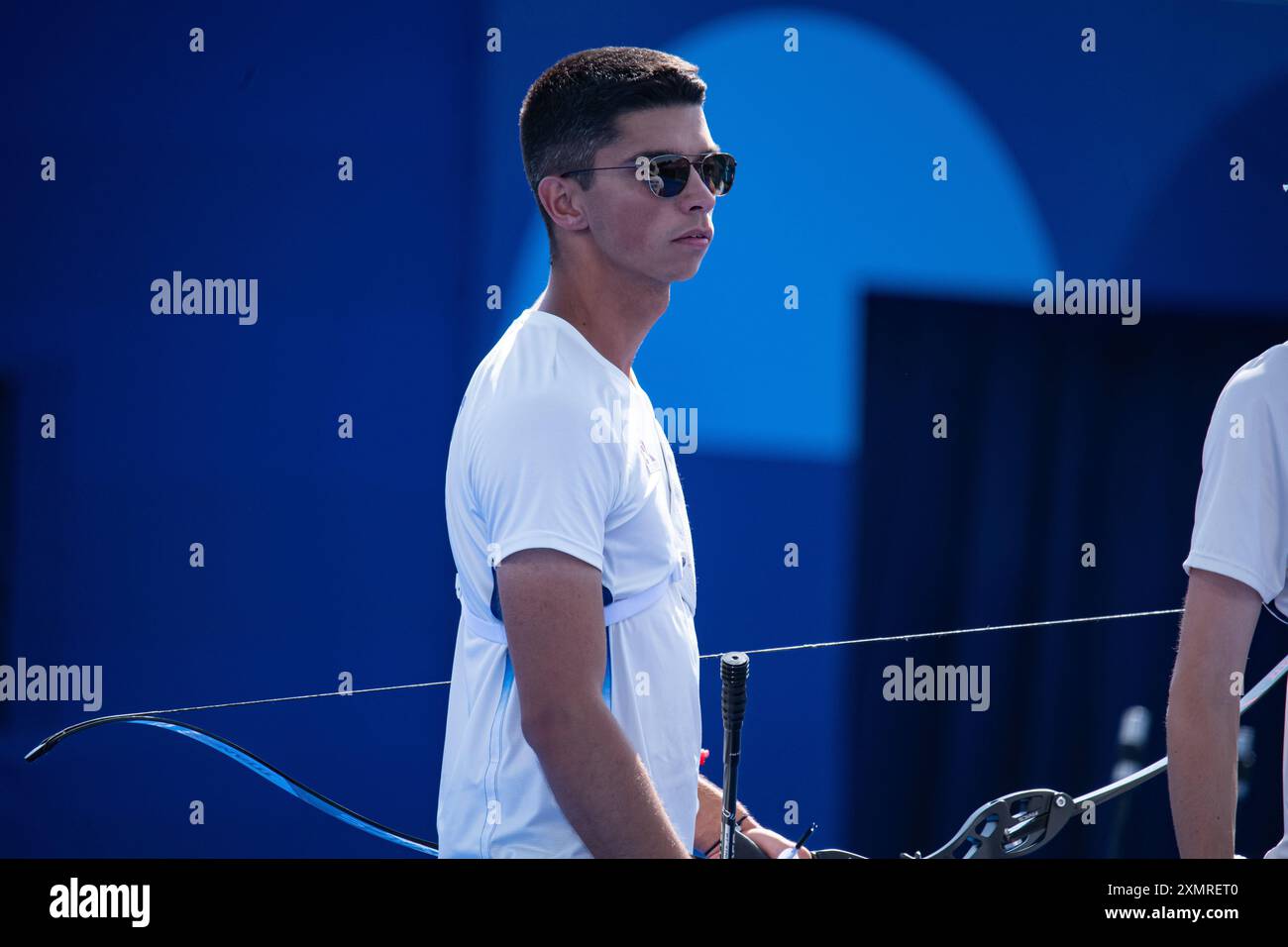Paris, France. 29th July, 2024. Thomas Chirault (FRA), Archery, Men's ...