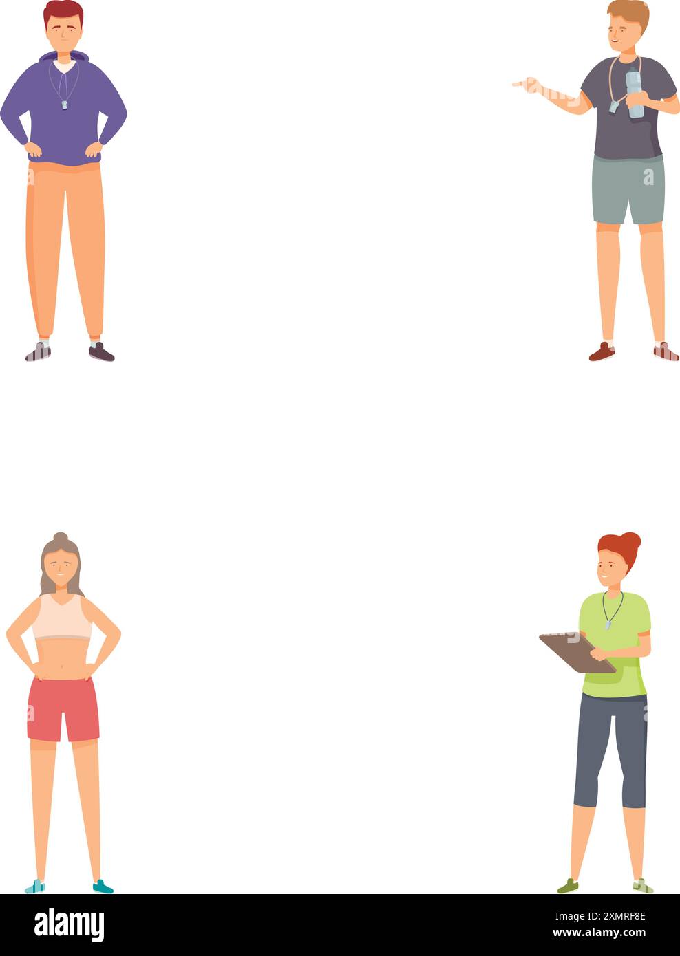 Illustration showcasing four diverse cartoon characters engaging in ...