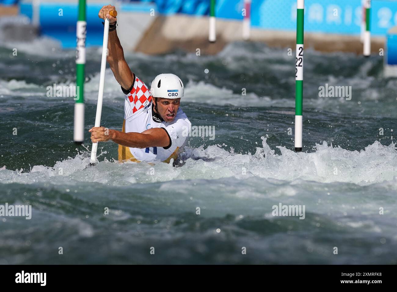 Paris, France. 29th July, 2024. Matija Marinic of Team Croatia competes ...