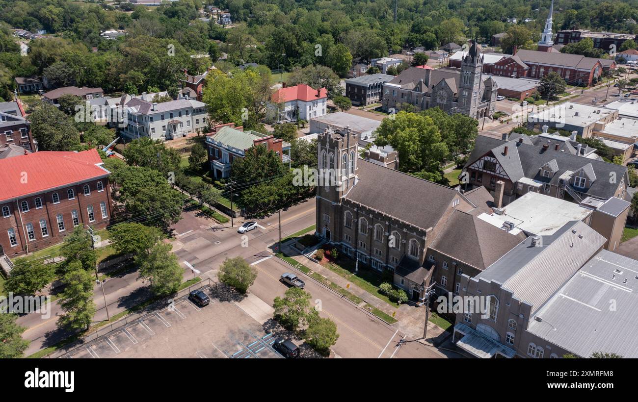 Church view of historic downtown Vicksburg, Mississippi, USA Stock Photo - Alamy