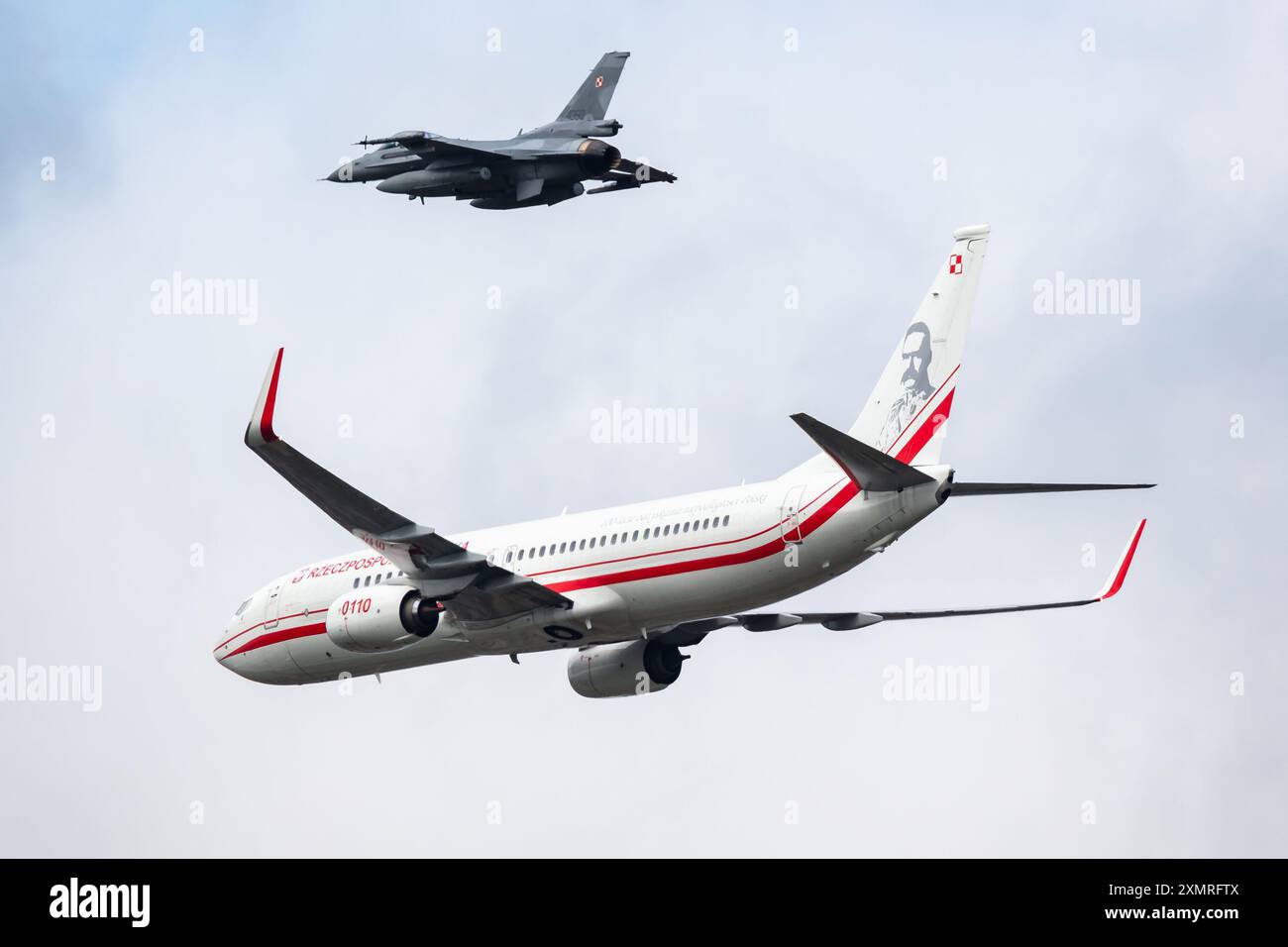 Radom, Poland - August 27, 2023: Polish Air Force Boeing 737-800 BBJ ...