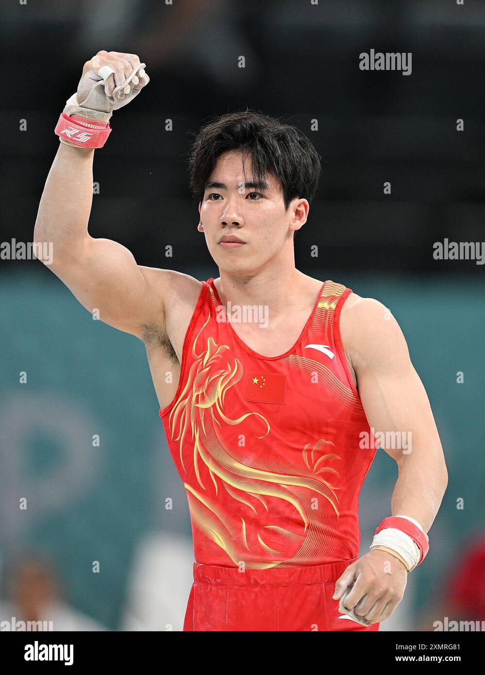 Paris, France. 29th July, 2024. Zhang Boheng of team China competes ...