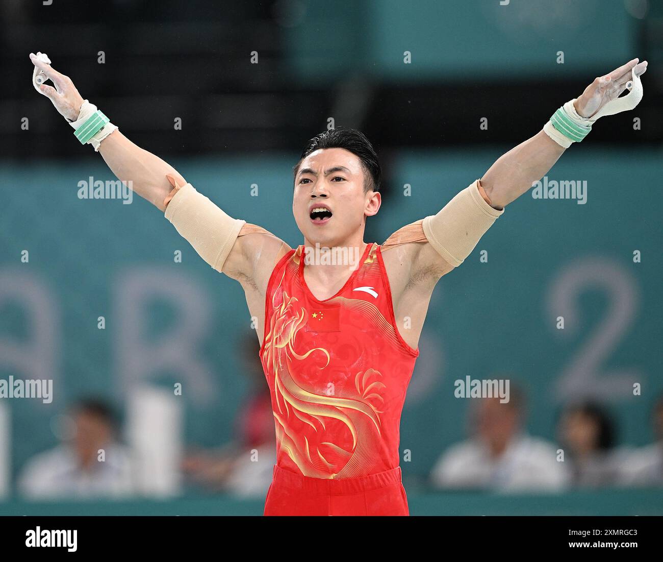 Paris, France. 29th July, 2024. Zou Jingyuan of team China competes ...