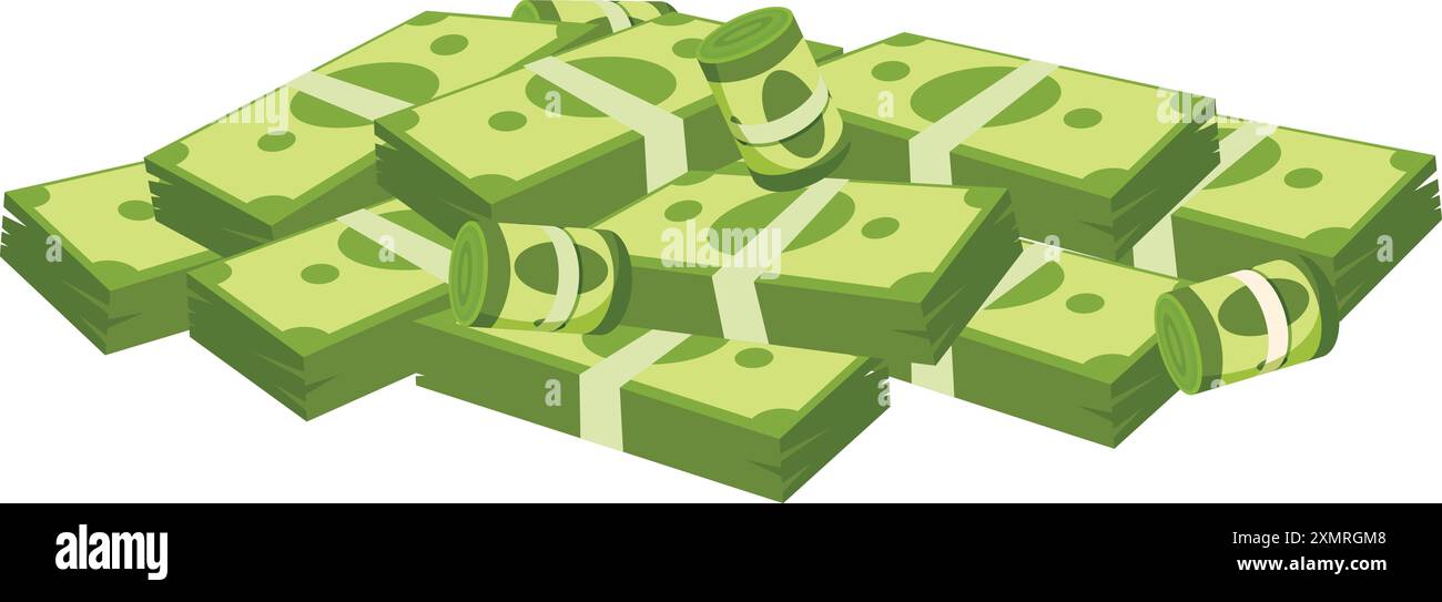Big stack of cash money illustrating wealth hi-res stock photography ...