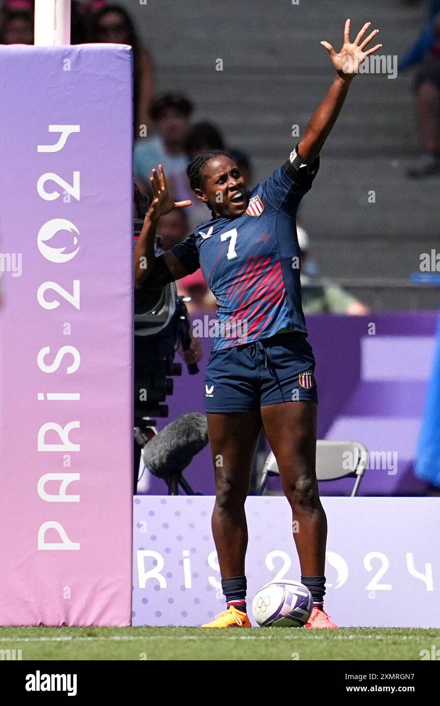 Paris, France. 29th July, 2024. Naya Tapper of the United States ...