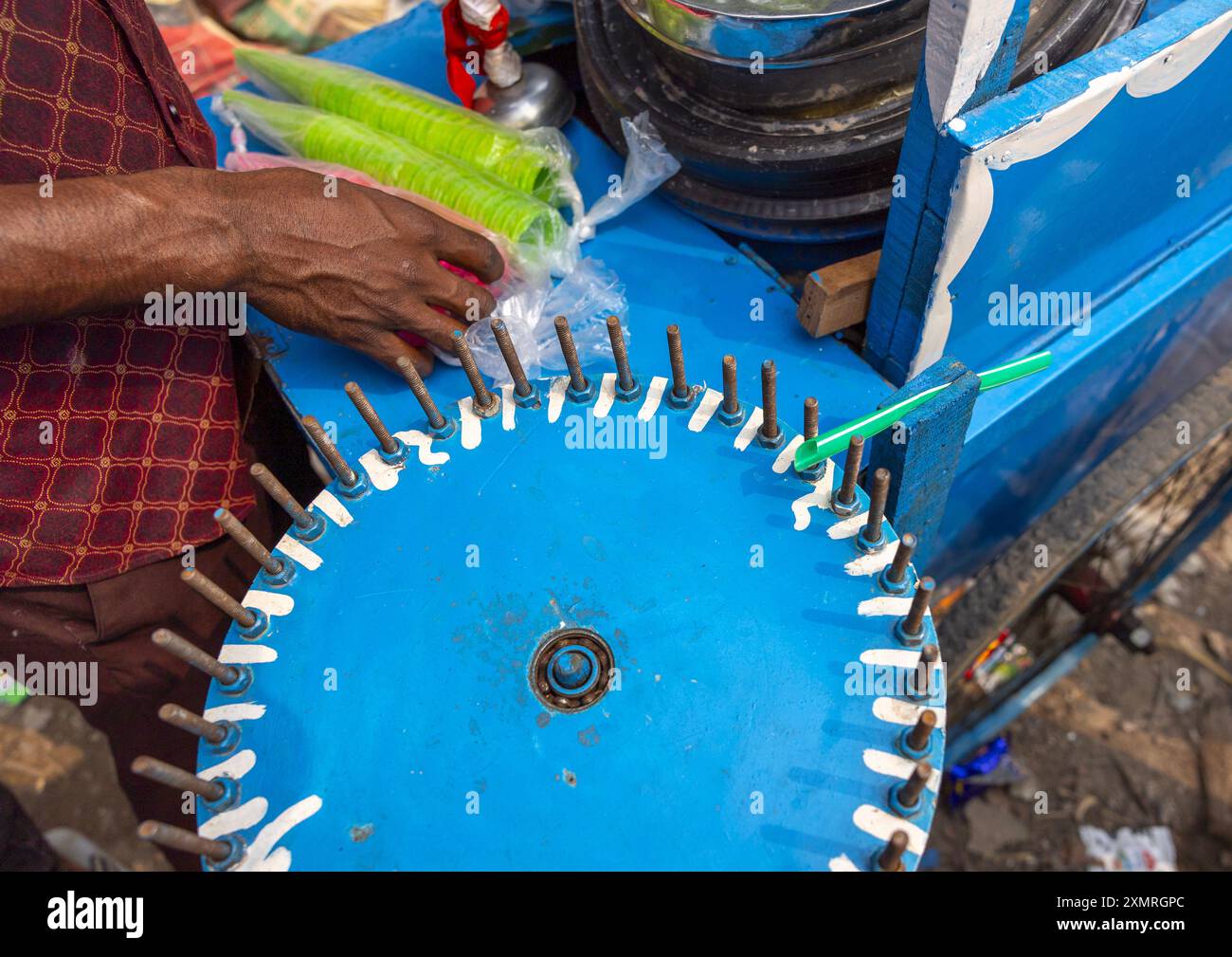 Lucky wheel to win free ice cream if you buy one, Dhaka Division, Dhaka, Bangladesh Stock Photo ...