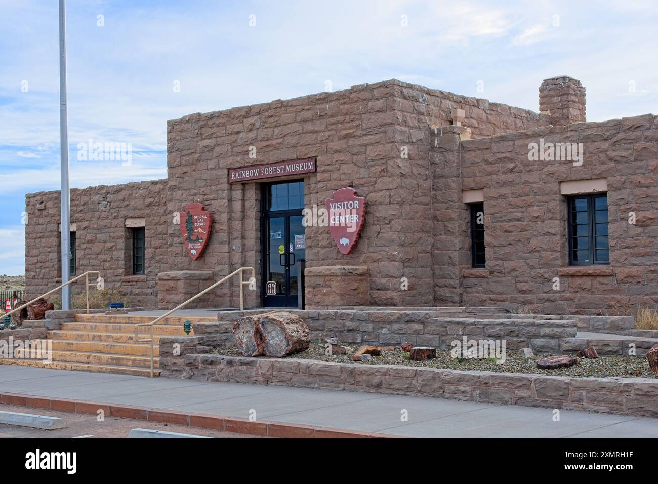 1931 rusticated stone block Rainbow Forest Museum and Visitor Center ...