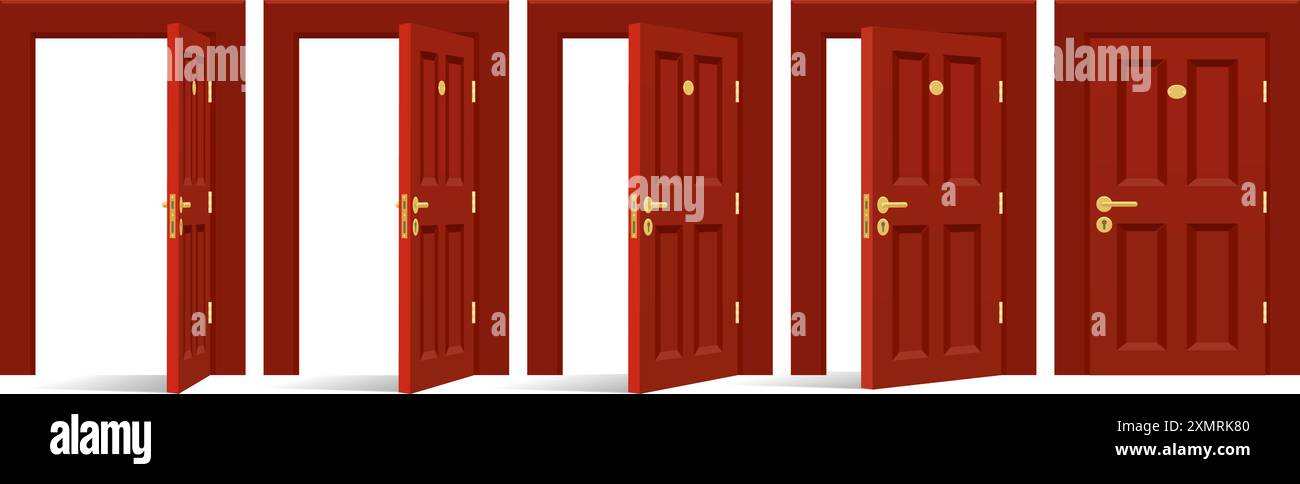 Red door handle icon Cut Out Stock Images & Pictures - Alamy