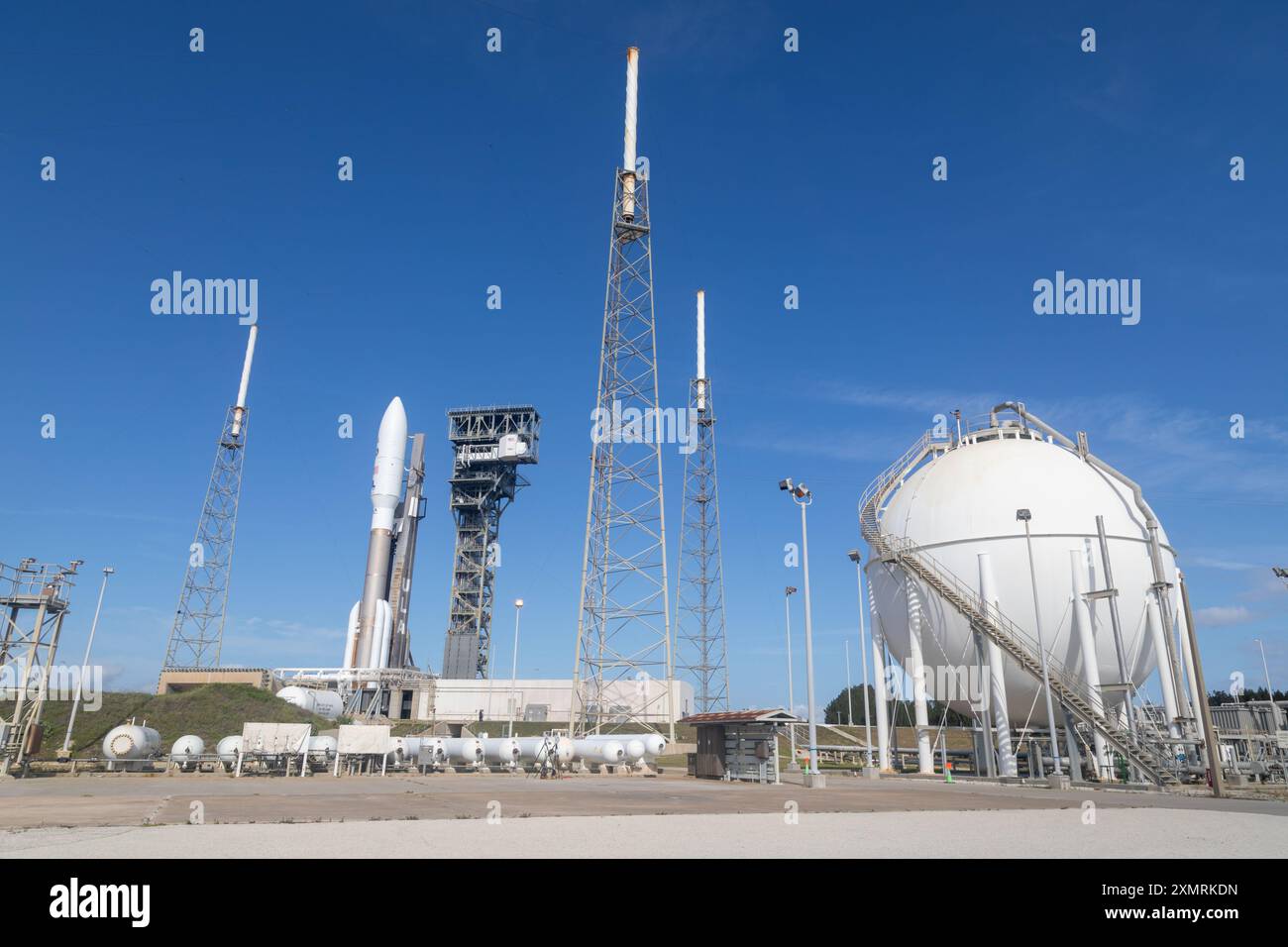 Cape Canaveral, USA. 29th July, 2024. During remote camera setup static ...