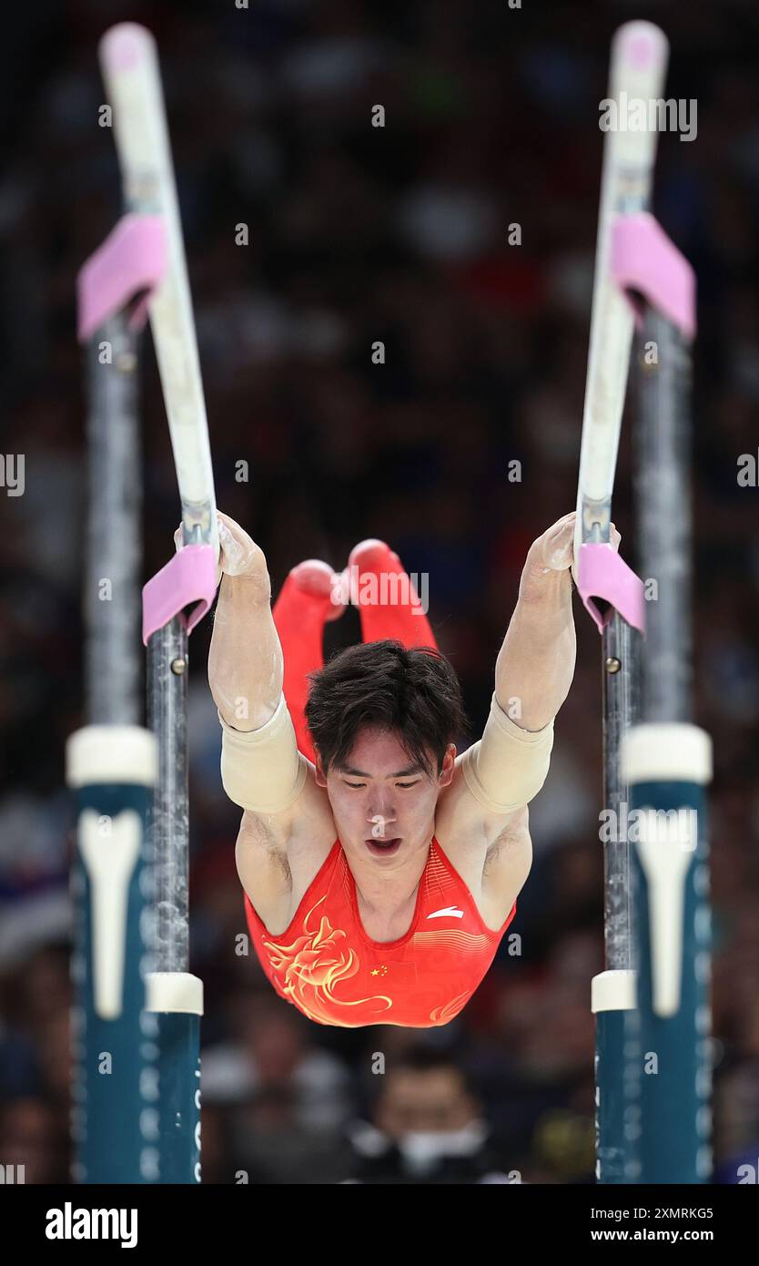 Paris, France. 29th July, 2024. Su Weide of team China competes during ...
