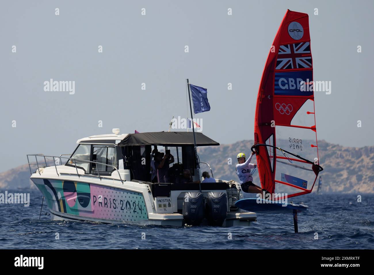 Emma Wilson of Britain crosses the finish line to win the first women's ...