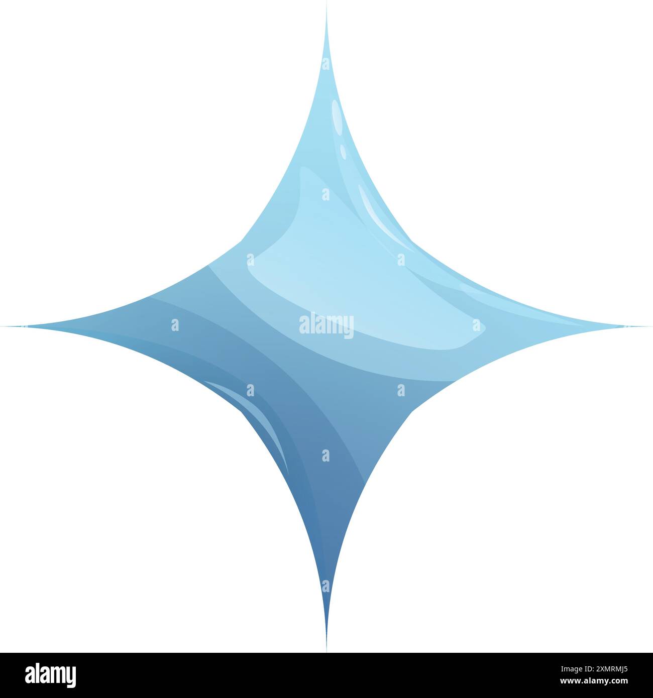 Blue cartoon star shining Stock Vector Images - Alamy