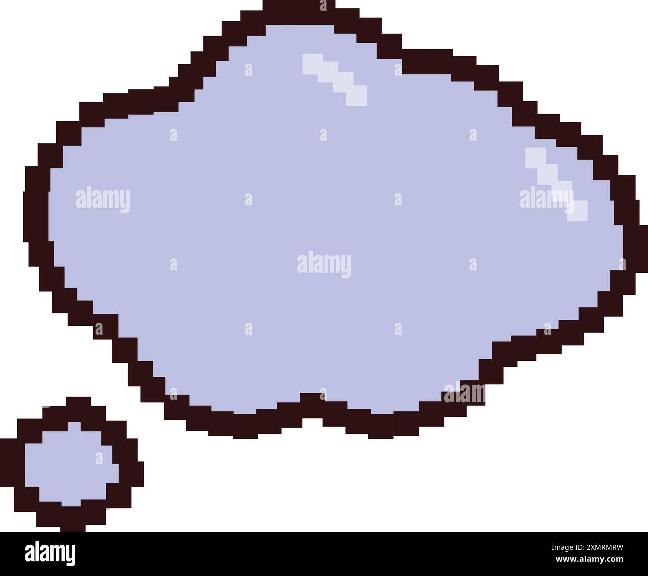 Retro pixel art style speech bubble hi-res stock photography and images ...
