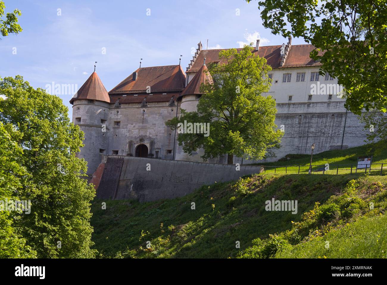 Germany, Heidenheim - May 12, 2024: The main entrance to Hellenstein ...