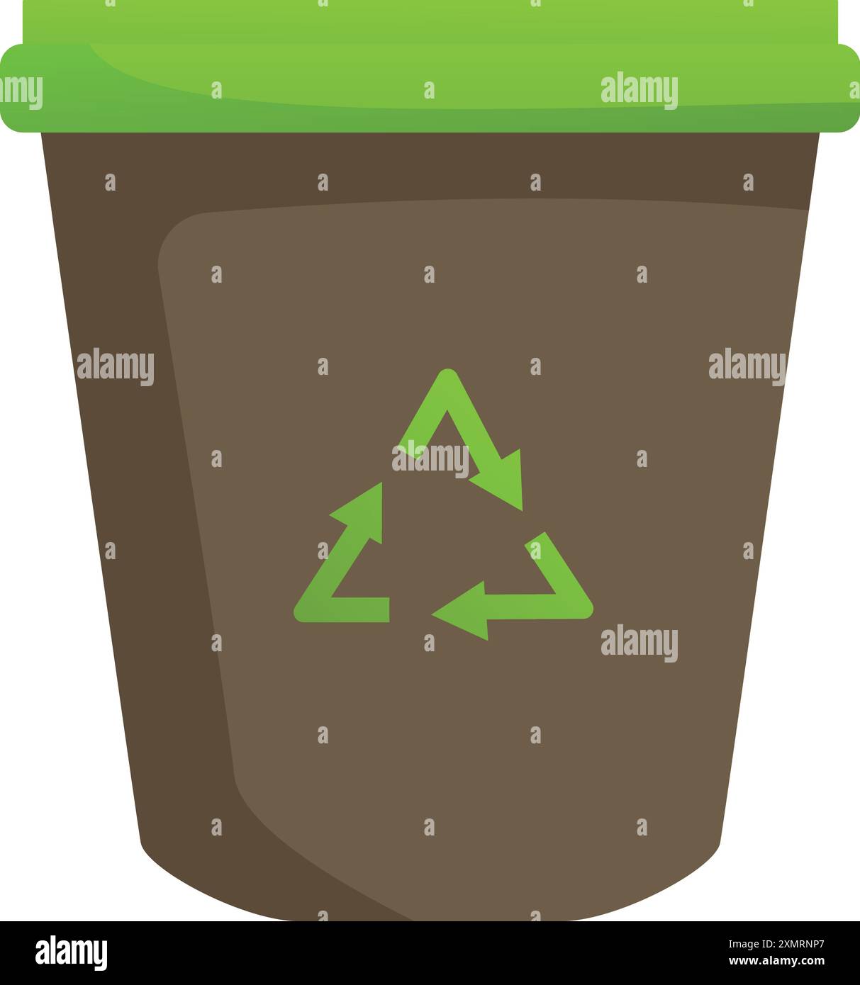 Recycle bin showing recycling symbol Stock Vector Images - Alamy