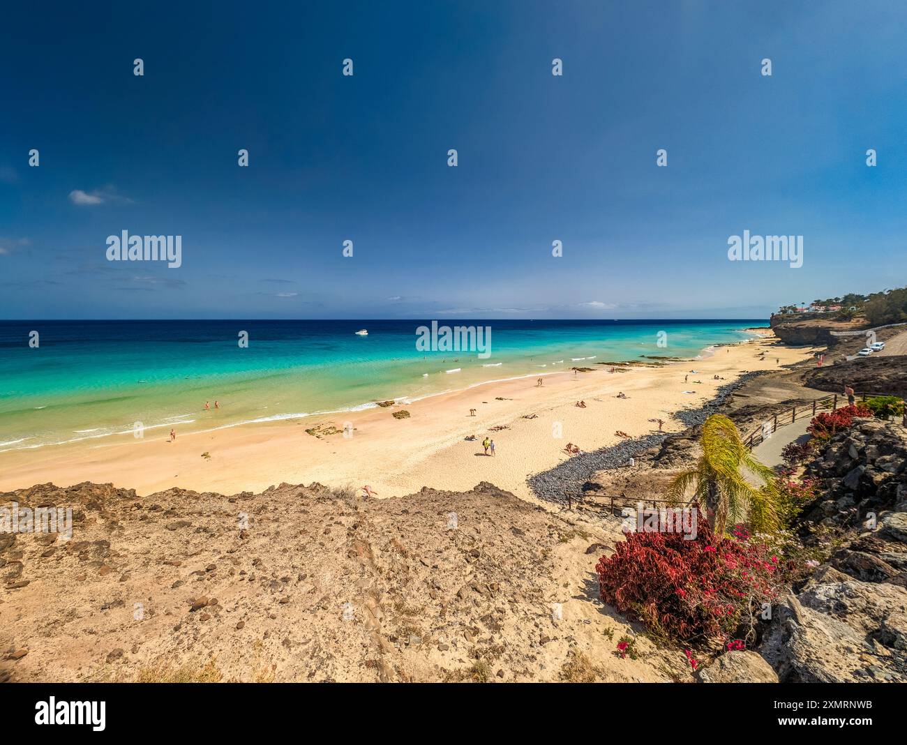 Aerial views of Butihondo and Jandia beach, Fuerteventura, Canary ...