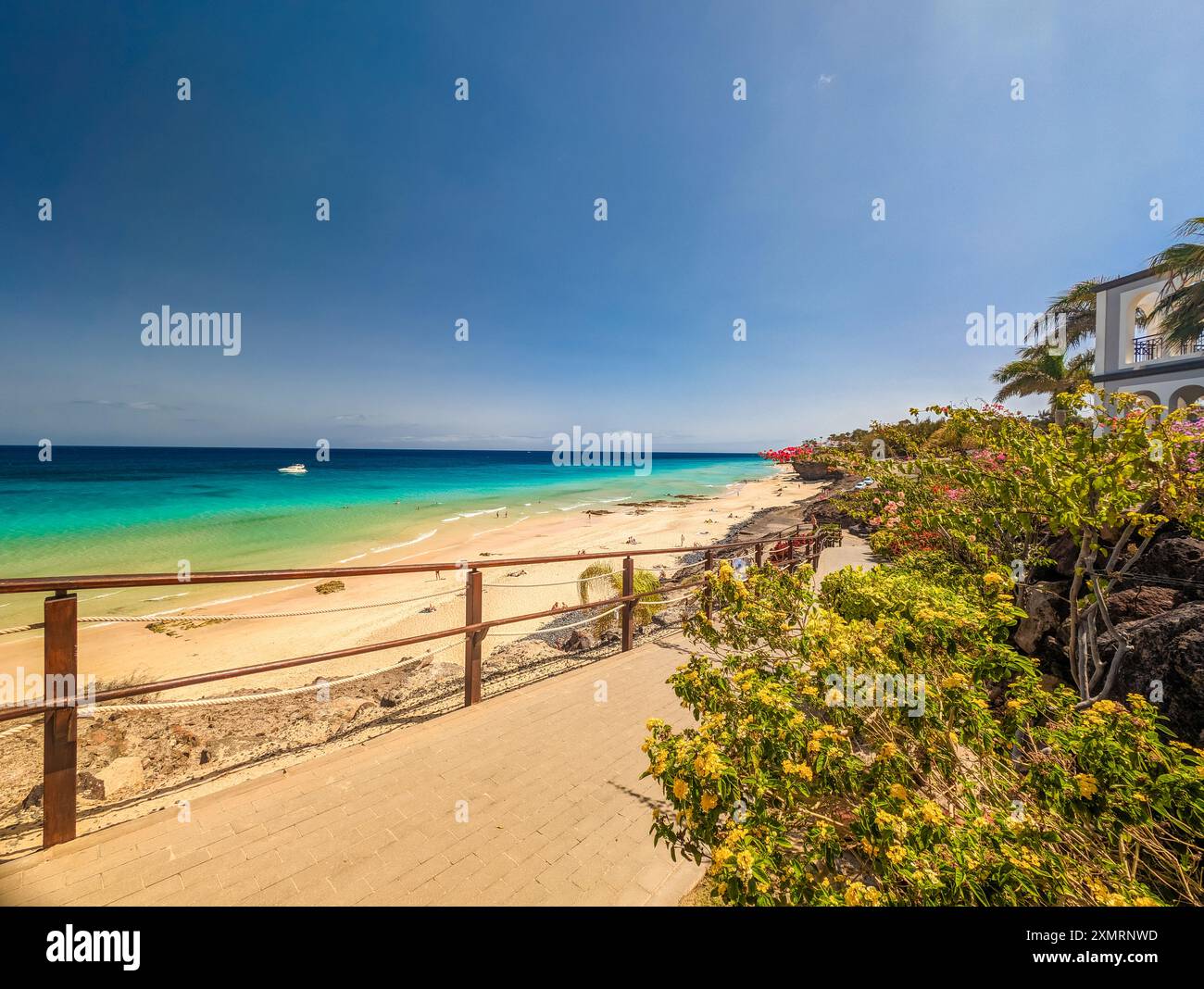 Aerial views of Butihondo and Jandia beach, Fuerteventura, Canary ...