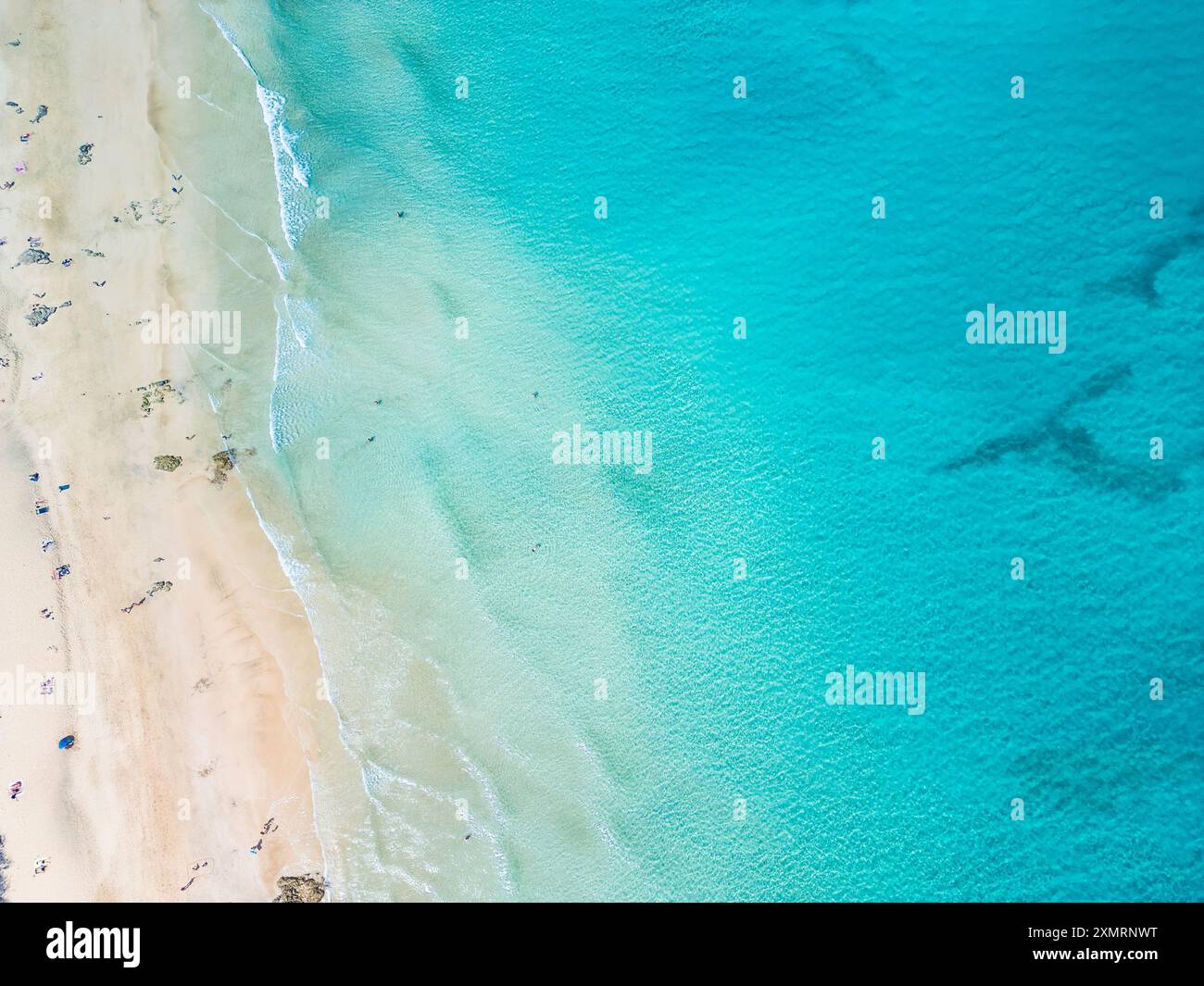Aerial views of Butihondo and Jandia beach, Fuerteventura, Canary ...