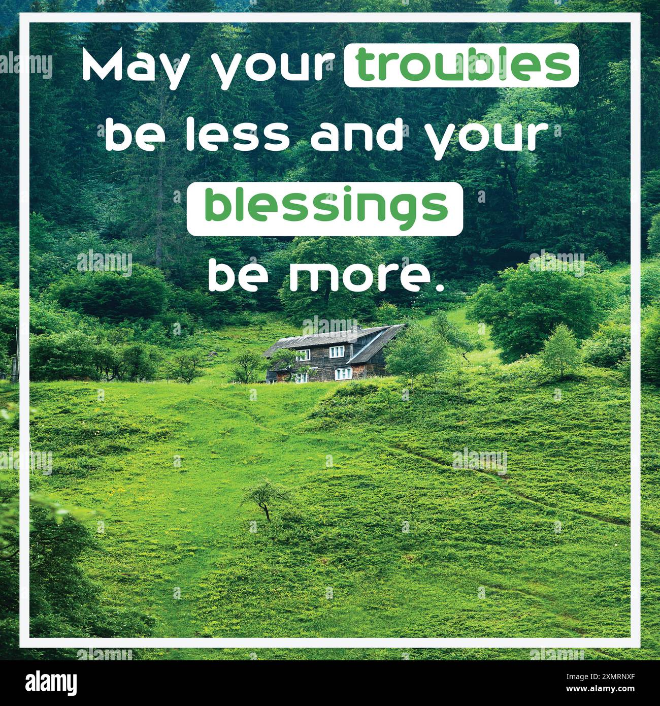 Blessings of life Stock Vector Images - Alamy