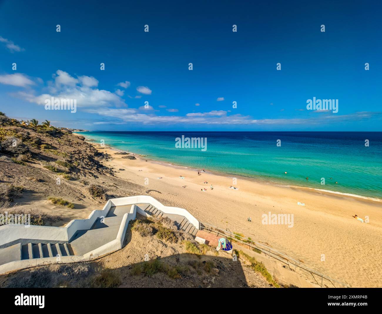 Aerial views of Butihondo and Jandia beach, Fuerteventura, Canary ...