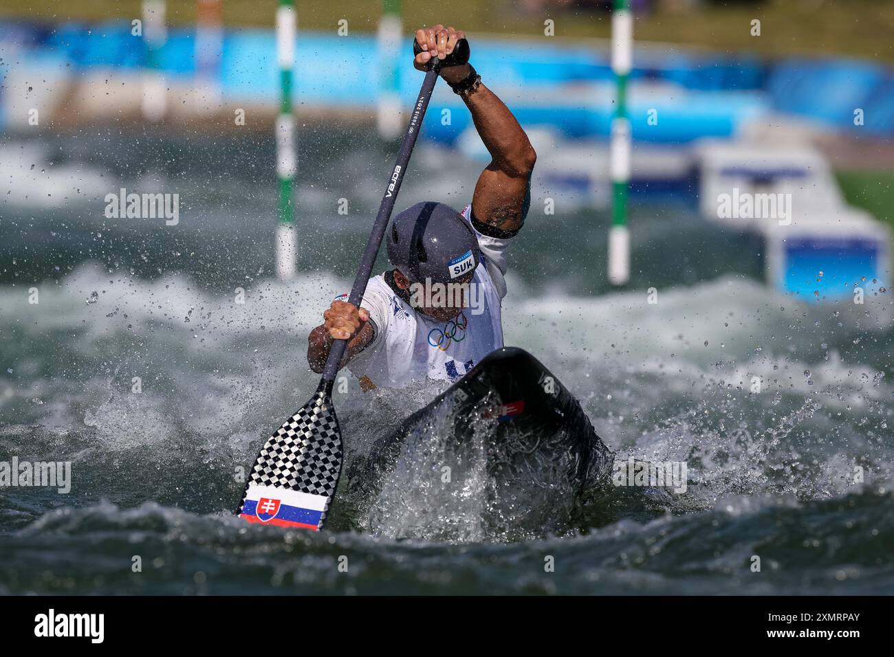 Paris, France. 29th July, 2024. Matej Benus of Team Slovakia competes ...