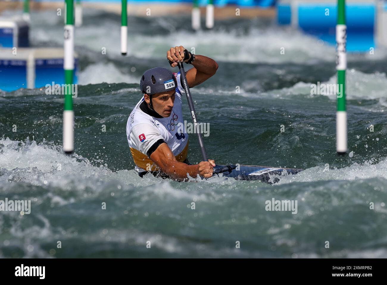 Paris, France. 29th July, 2024. Matej Benus of Team Slovakia competes ...