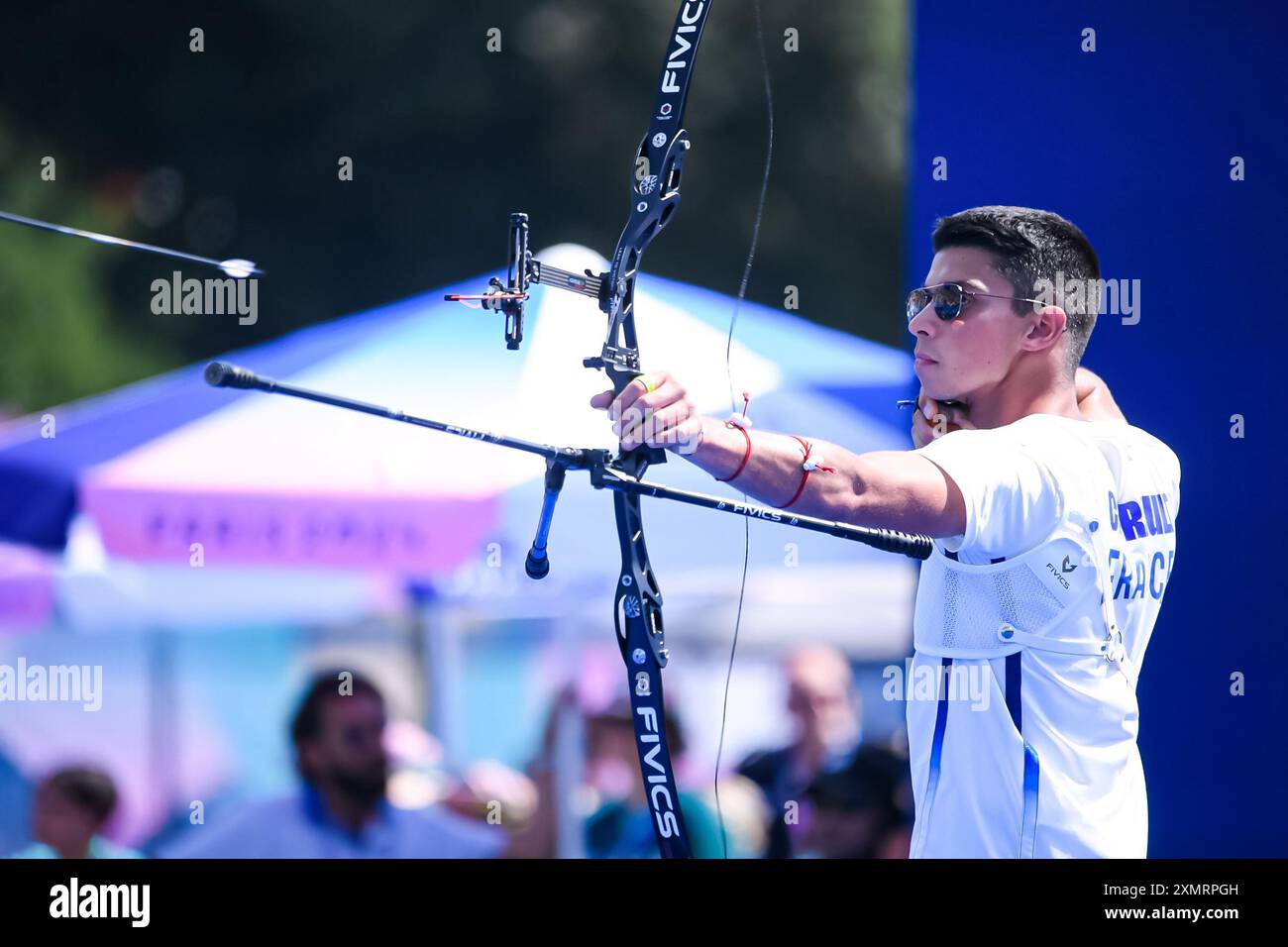 Paris, France. 29th July, 2024. Thomas Chirault (FRA), Archery, Men's ...