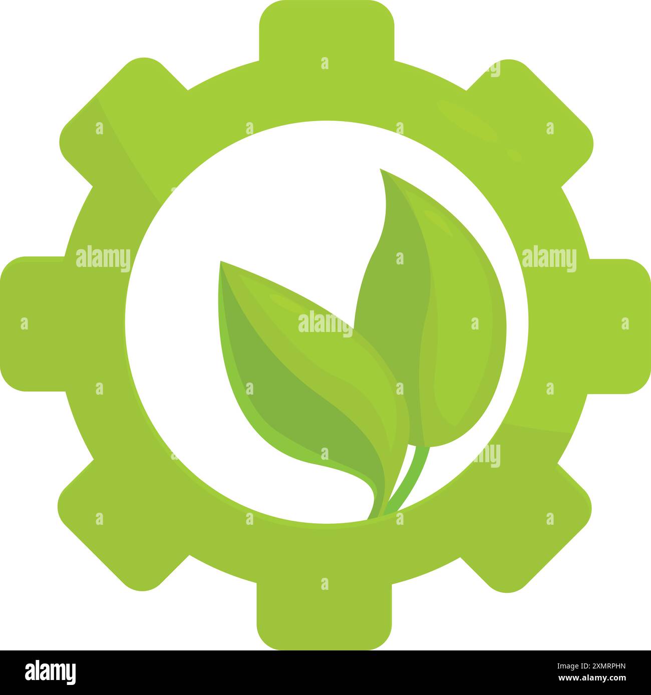 Green gear with leaves growing inside hi-res stock photography and ...