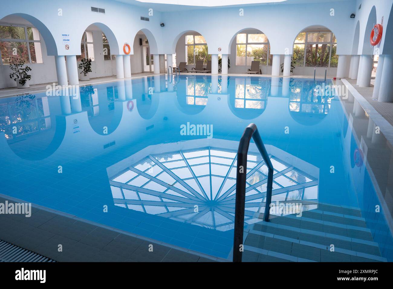 Modern arab bath, swimming pool in a resort in Tunisia Stock Photo - Alamy