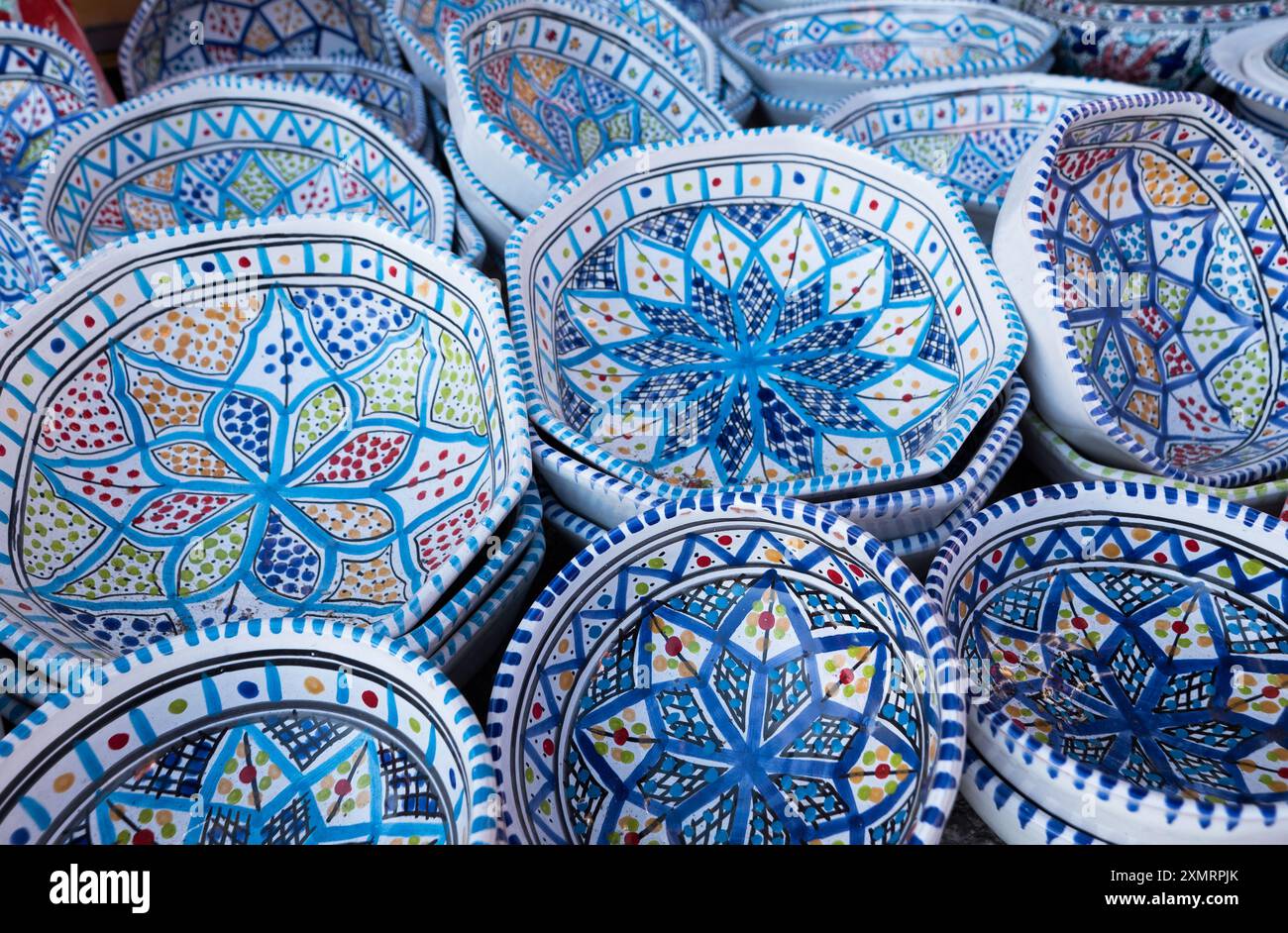 Arabic ceramics produced in the mediterranean. Colorful plates for ...