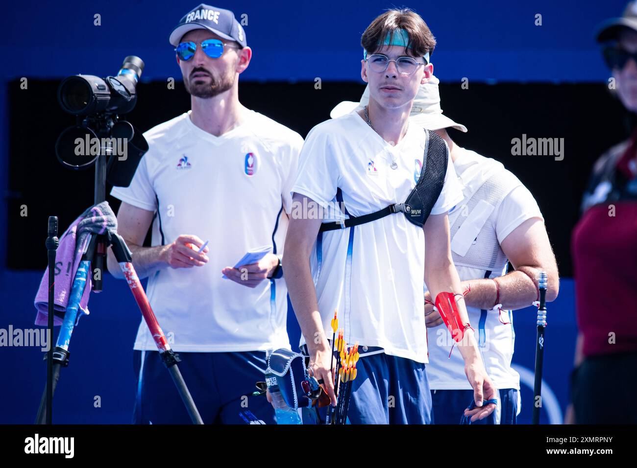 Paris, France. 29th July, 2024. Baptiste Addis (FRA), Archery, Men's ...