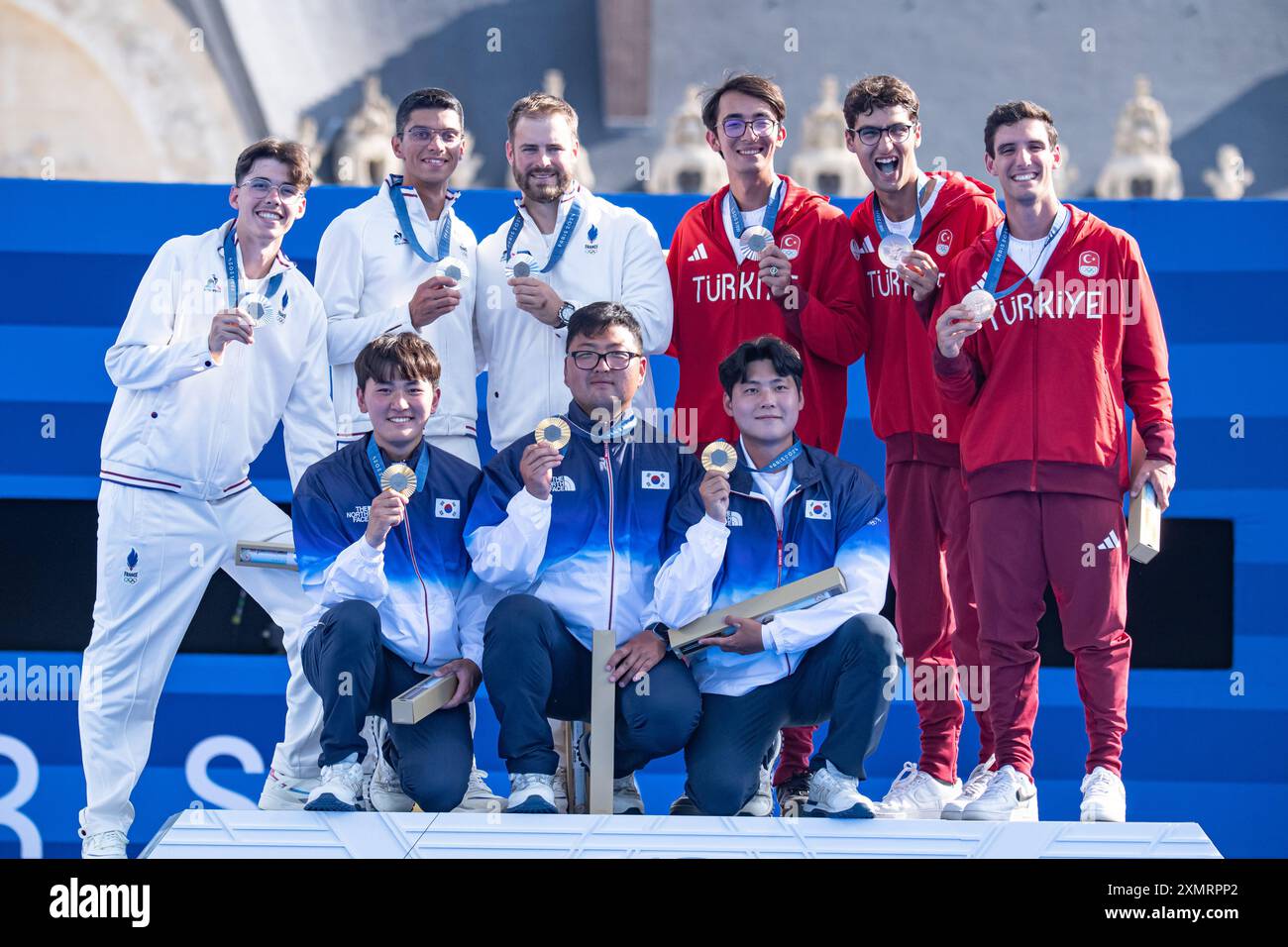 Baptiste Addis, Thomas Chirault and Jean-Charles Valladont (FRA) Silver ...