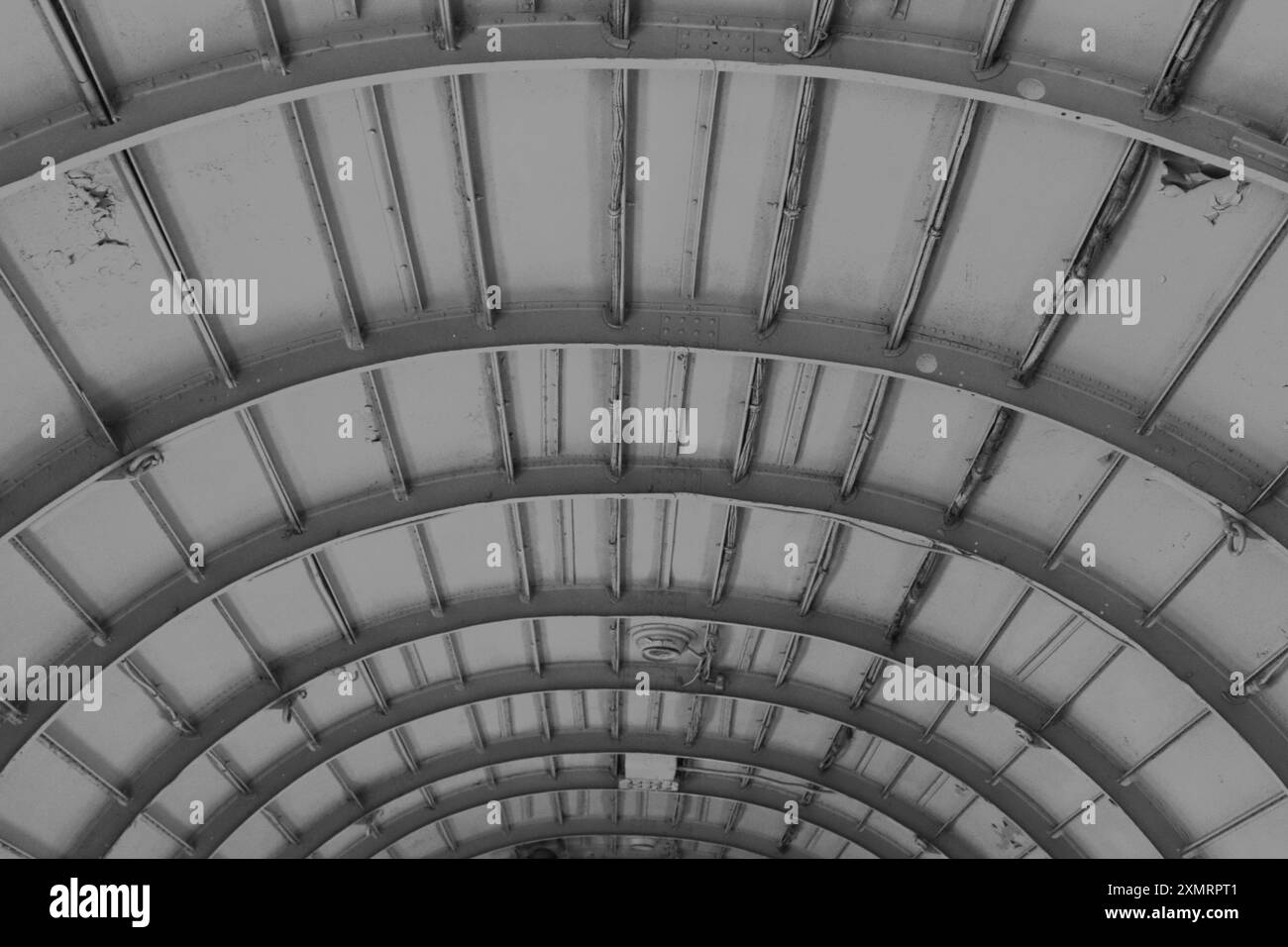 The surface of the upper part of the cargo compartment of a interior ...