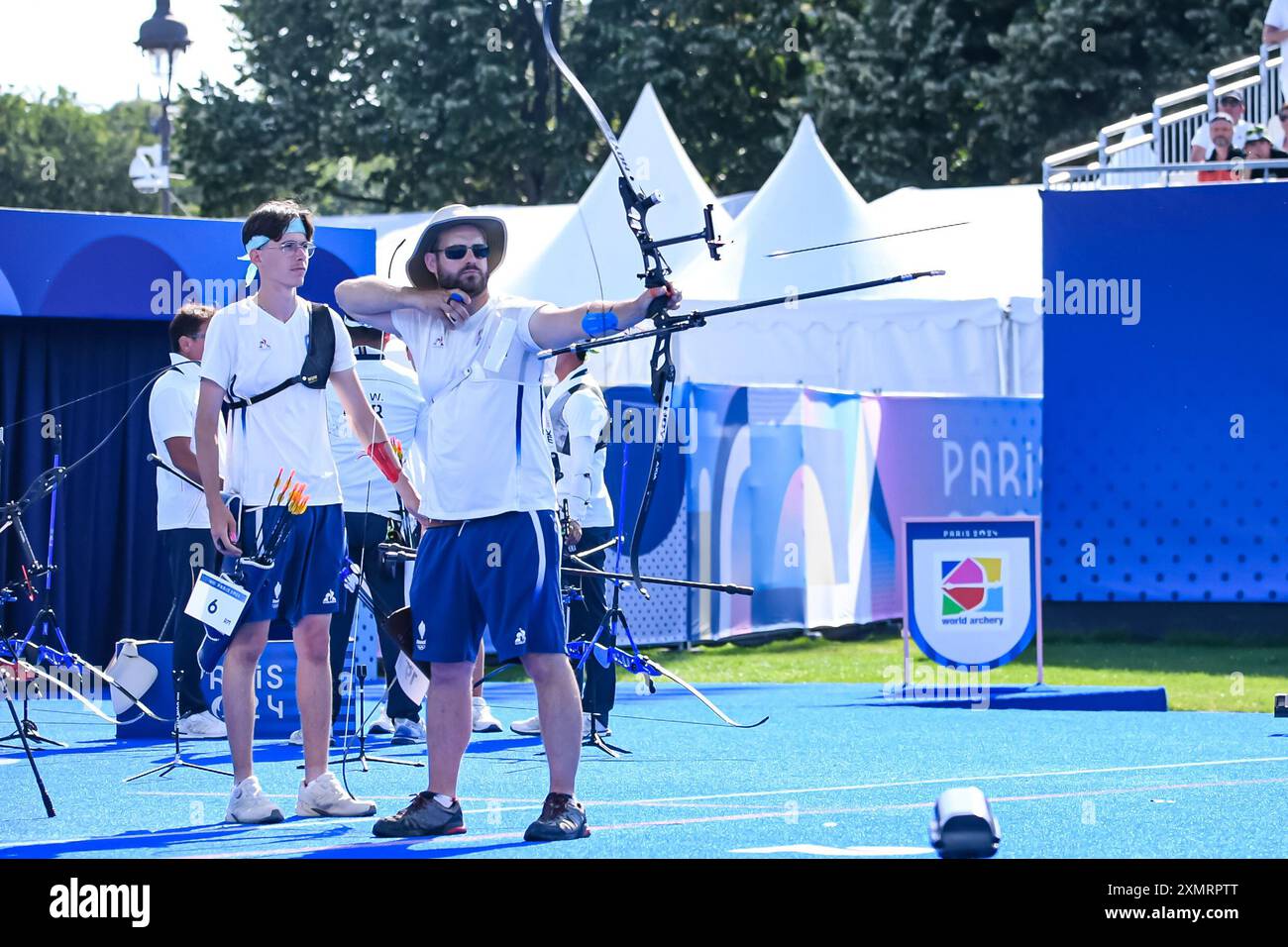 Paris, France. 29th July, 2024. Jean-Charles Valladont (FRA), Archery ...