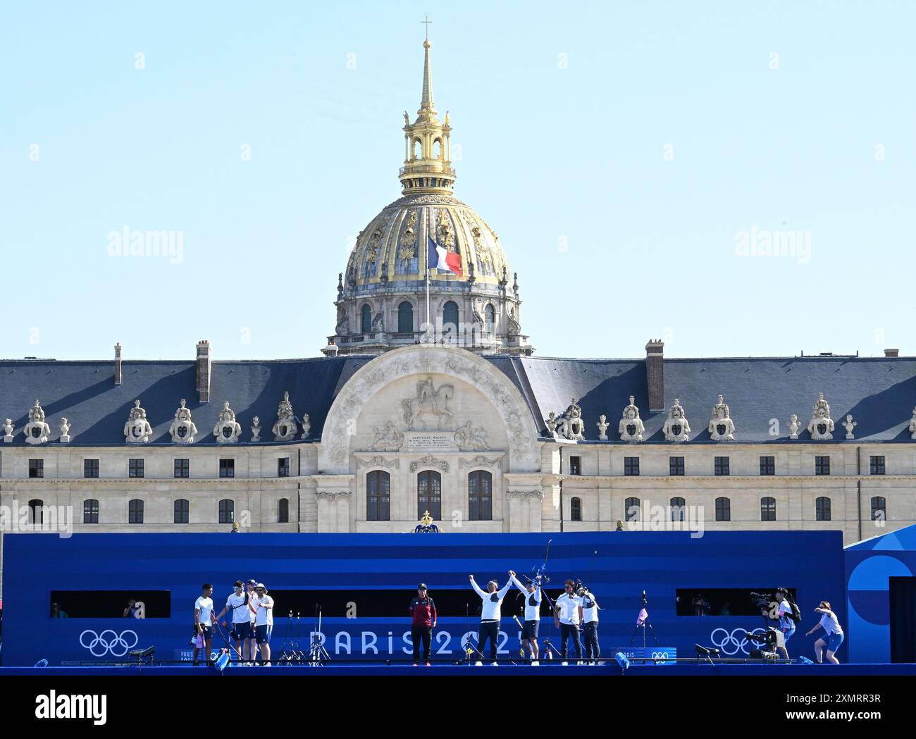 Paris, France. 29th July, 2024. The men's team gold medal match between ...