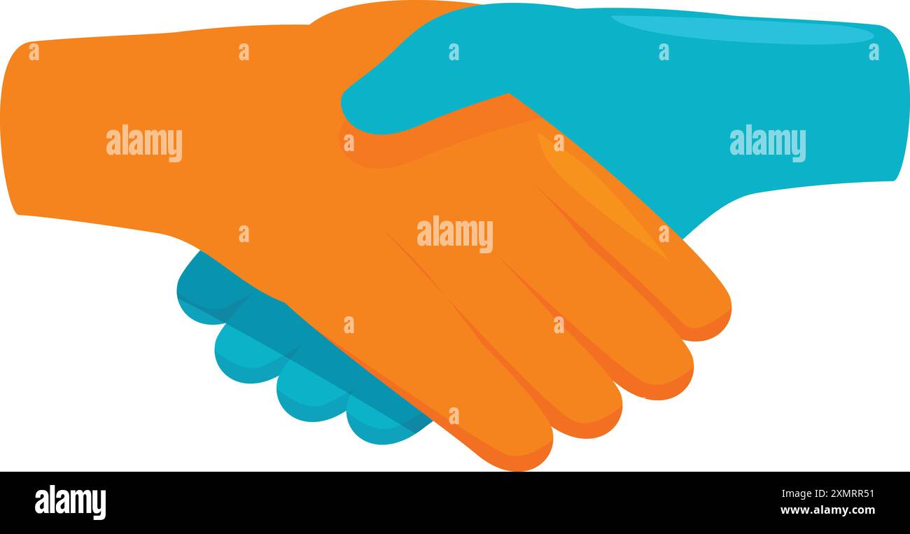 Handshake making deal cooperation Stock Vector Images - Alamy
